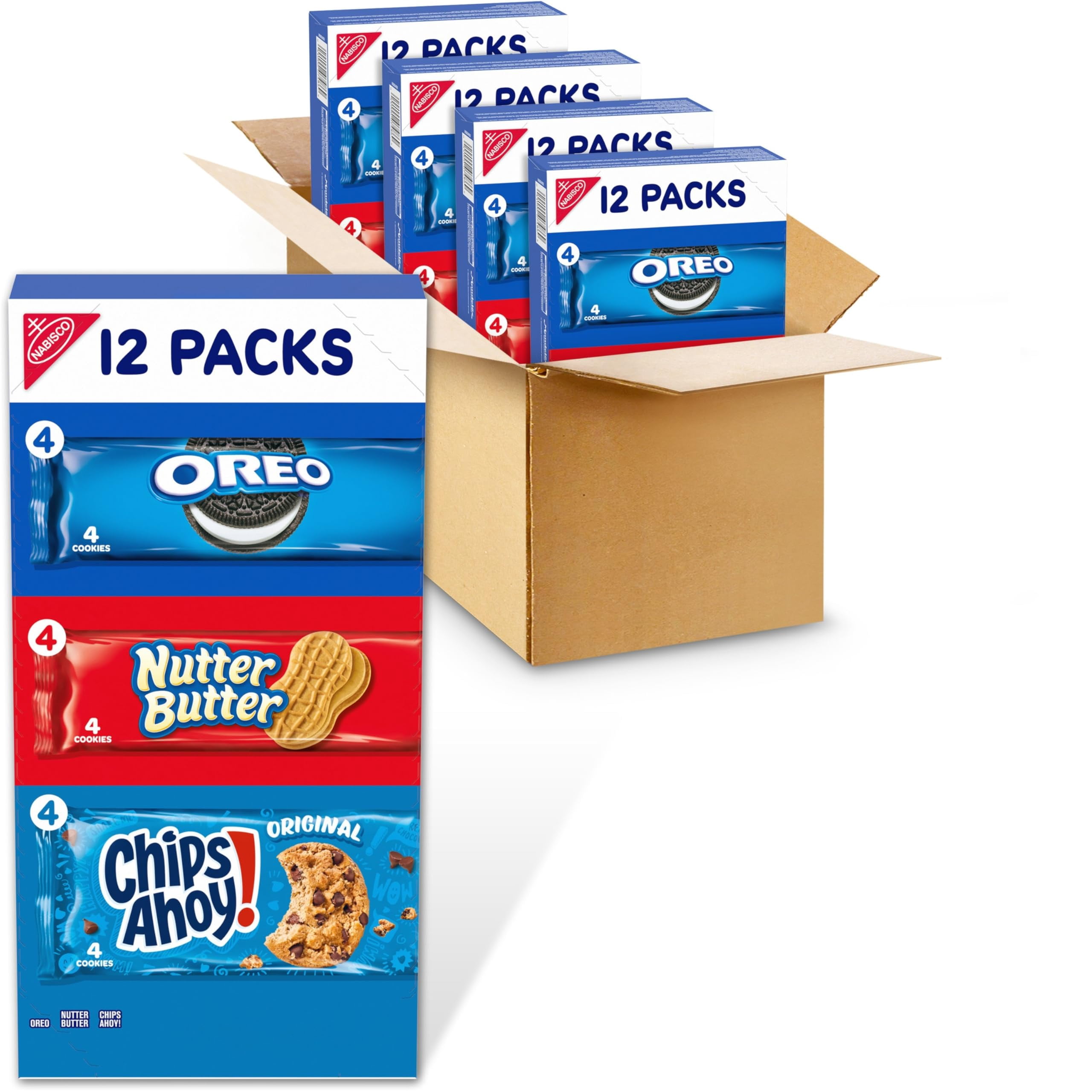 Pack of 2 - Nabisco Cookies Variety Pack, Oreo, Nutter Butter, Chips ...