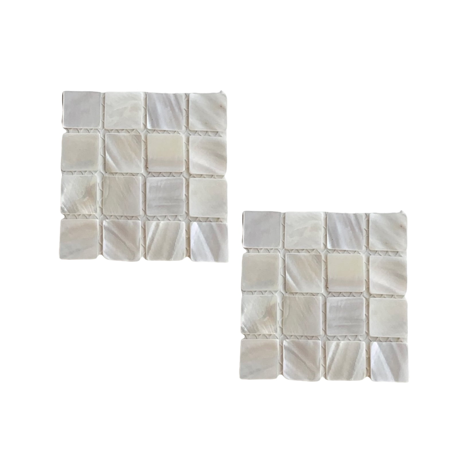 Pack of 2 Natural Shell Drinking Coasters Heatproof Cup Mat for Coffee ...
