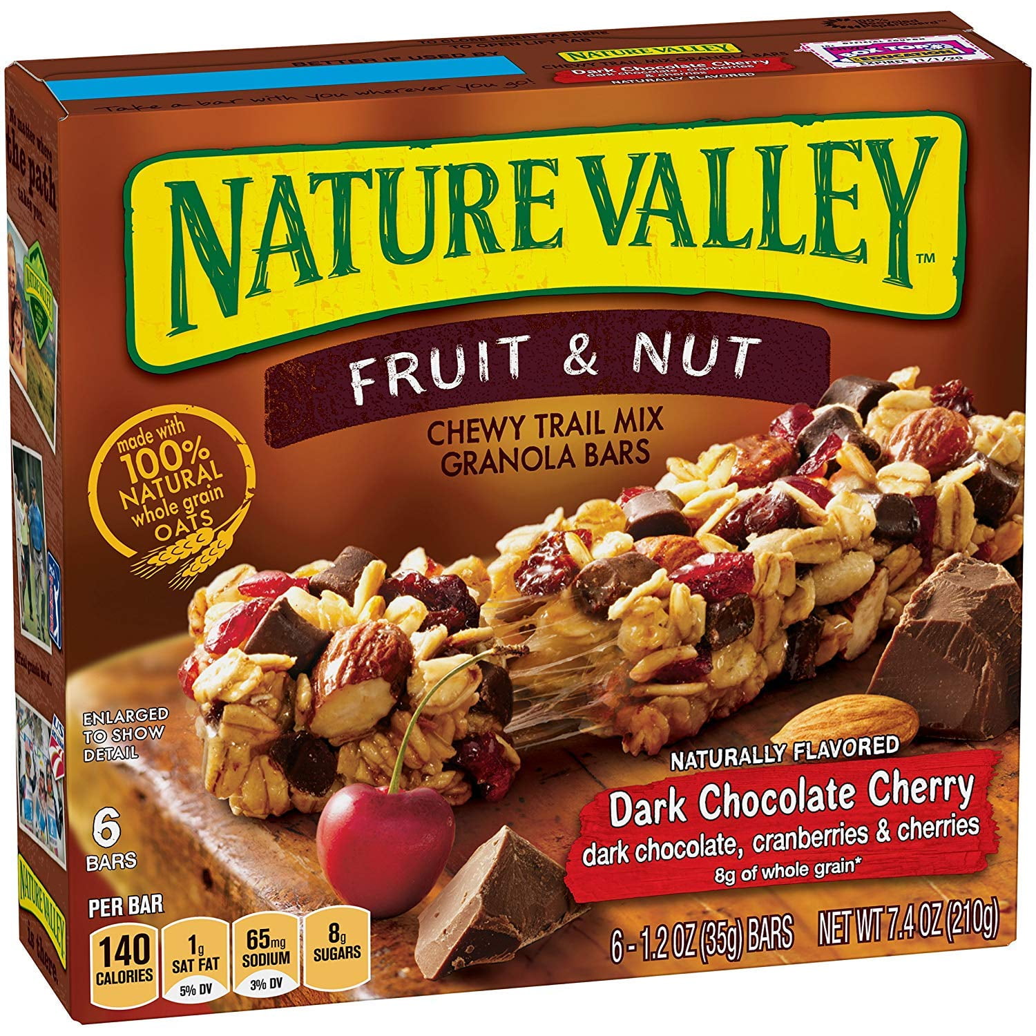 Pack of 2 - Nature Valley Fruit And Nut Granola Bars, Dark Chocolate ...