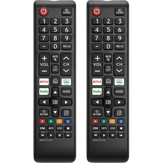 【Pack of 2】 New Universal Remote for All Samsung TV Remote, Replacement Compatible for All ...