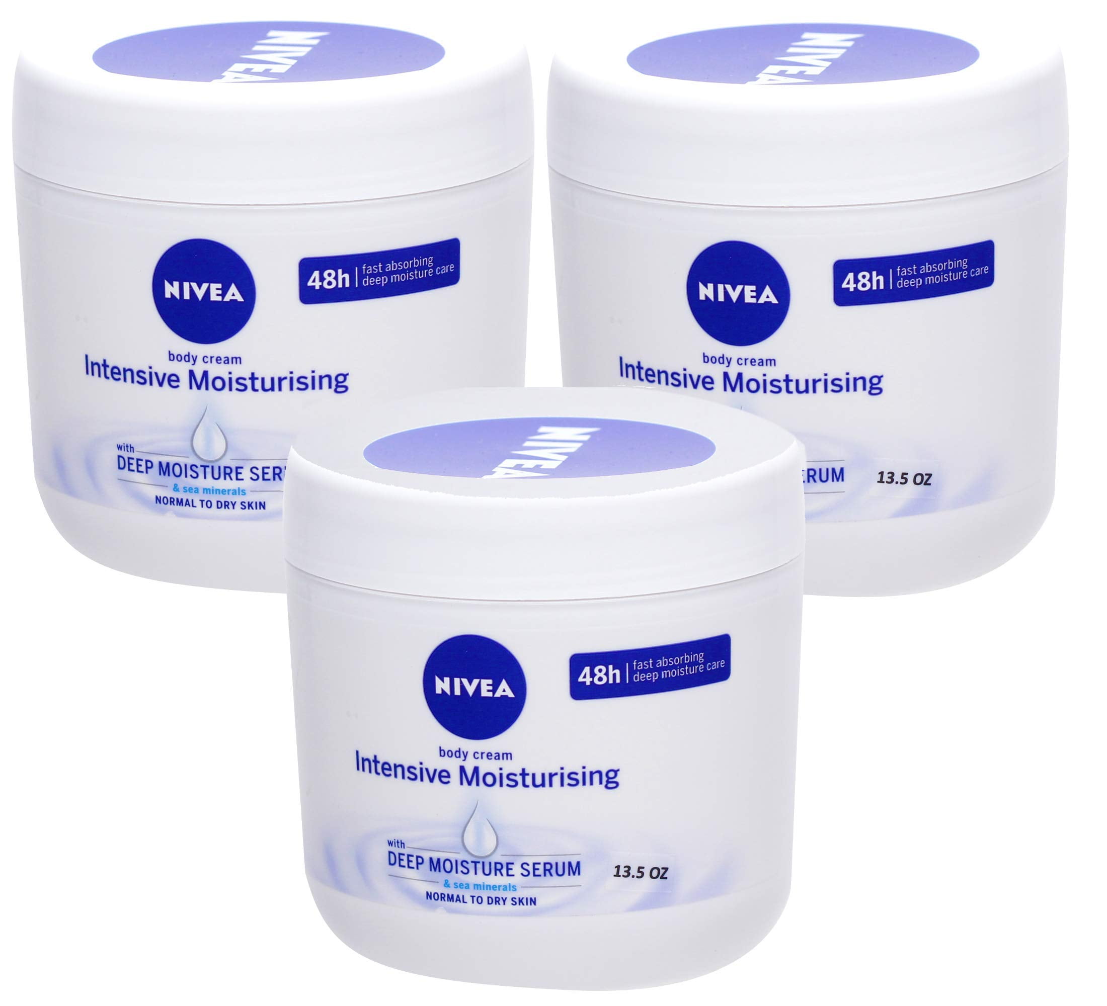 Pack of 2 - Nivea Intensive Moisturizing Body Cream - 13.5 Fl Oz / 400 ...