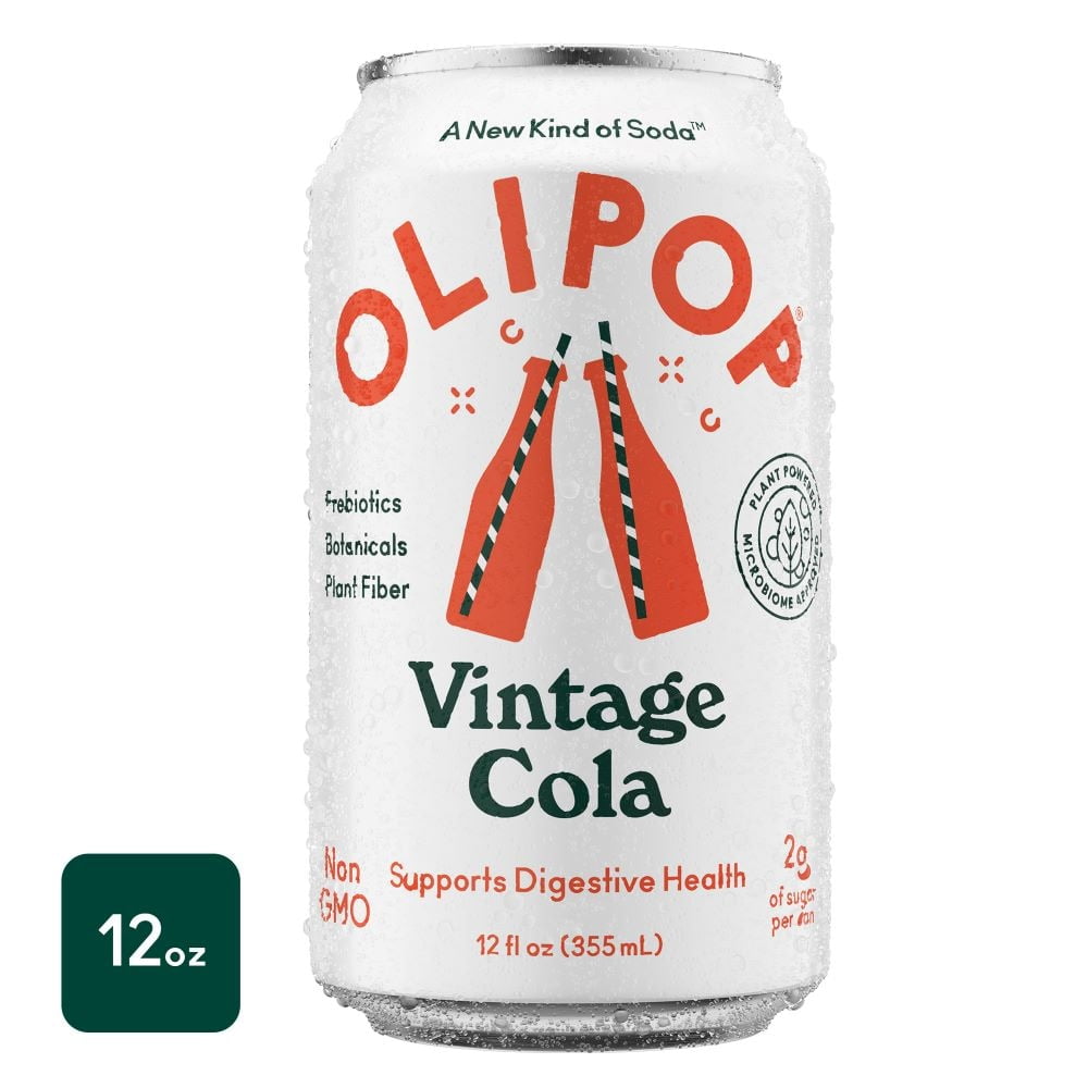 Pack of 2 OLIPOP Vintage Cola, A New Kind of Soda 12 fl oz, 12 fl oz - Walmart.com