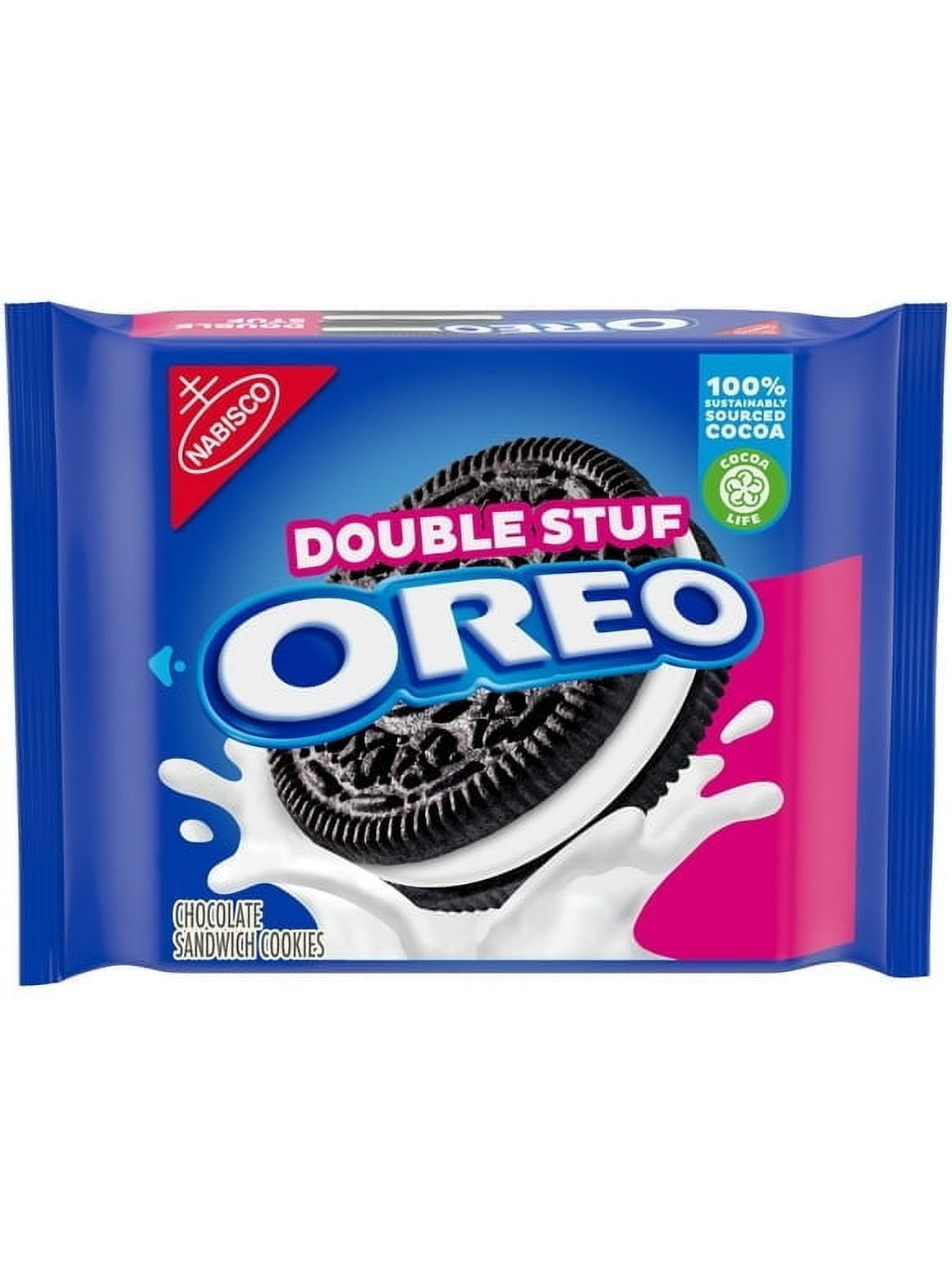 Pack of 2 OREO Double Stuf Chocolate Sandwich Cookies, 14.03 oz ...