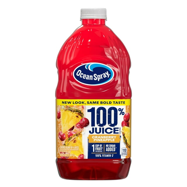 Pack of 2 - Ocean Spray 100% Juice Cranberry Pineapple Juice Blend, 64 ... Pack of 2 - Ocean Spray 100% Juice Cranberry Pineapple Juice Blend, 64 ...