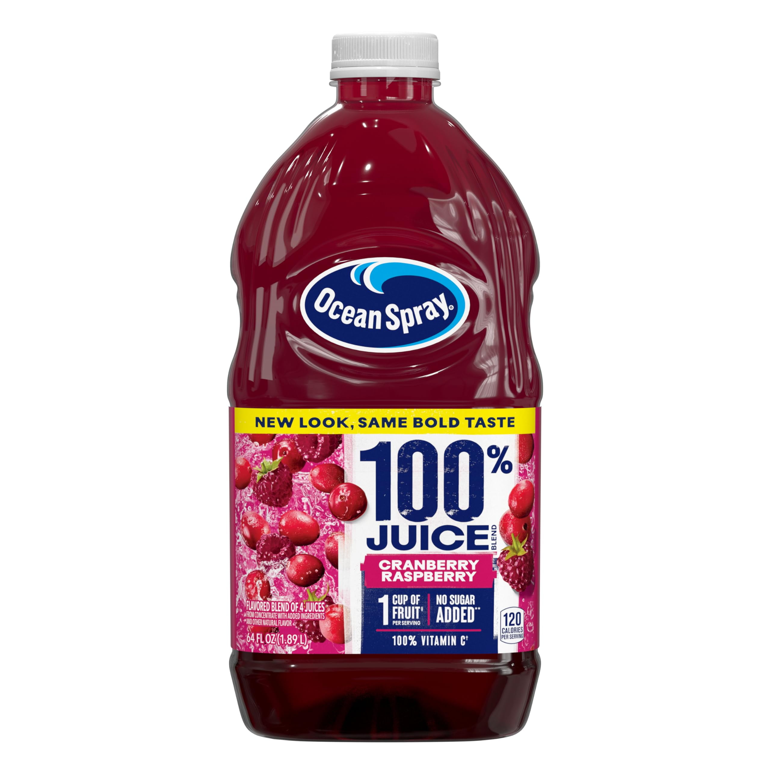 Pack of 2 - Ocean Spray 100% Juice Cranberry Raspberry Juice Blend, 64 ...