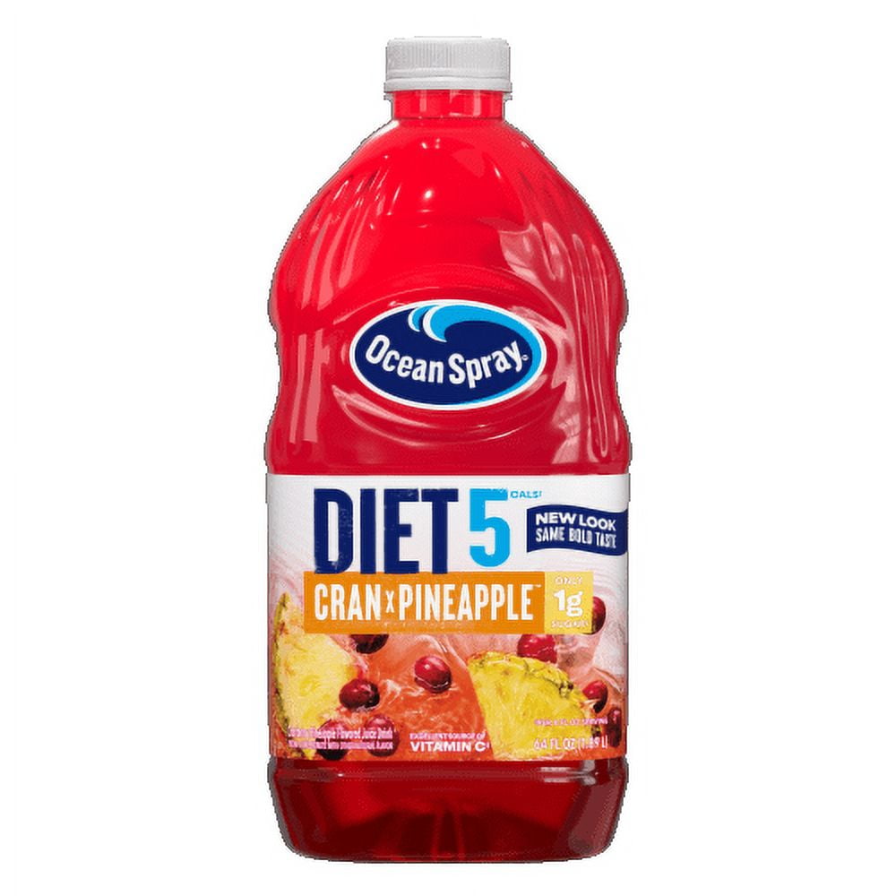 Pack of 2 - Ocean Spray Diet Cran-Pineapple Juice Drink 64 fl oz ...