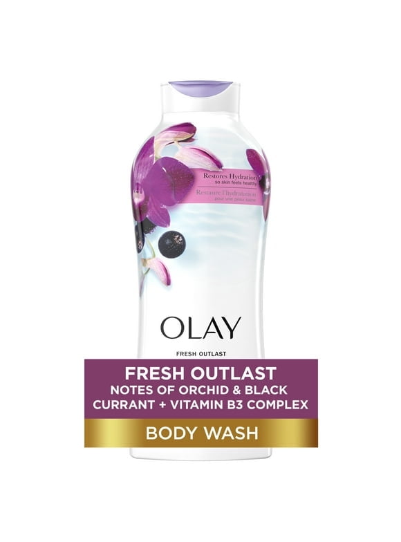 Pack of 2 Olay Fresh Outlast Body Wash, Orchid & Black Currant, for All ...