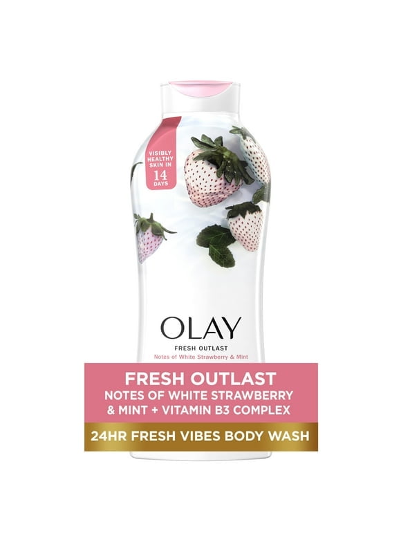Pack Of 2 Olay Fresh Outlast Body Wash White Strawberry And Mint 22 Fl