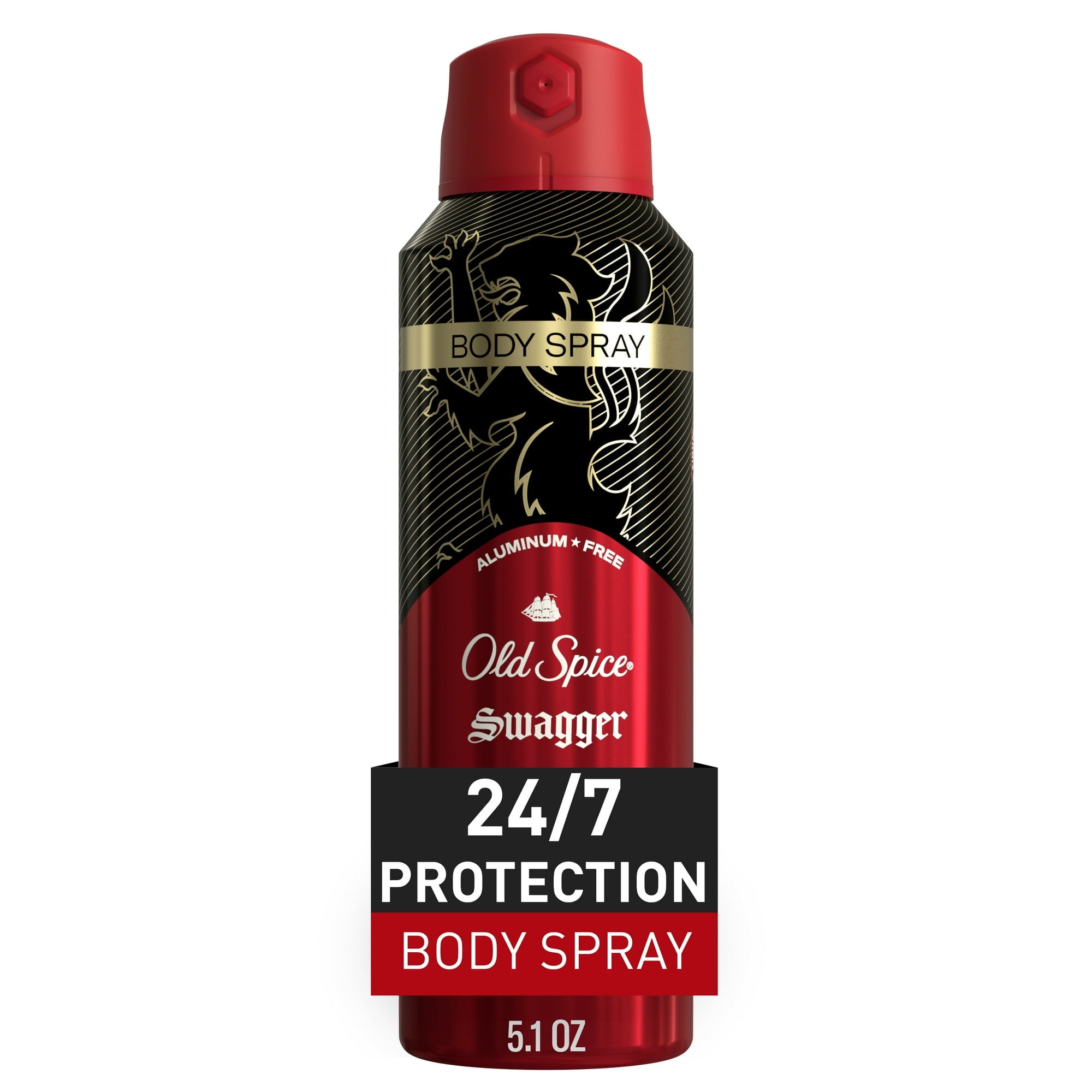 Pack of 2 Old Spice Aluminum Free Body Spray for Men, Swagger, 5.1 oz ...