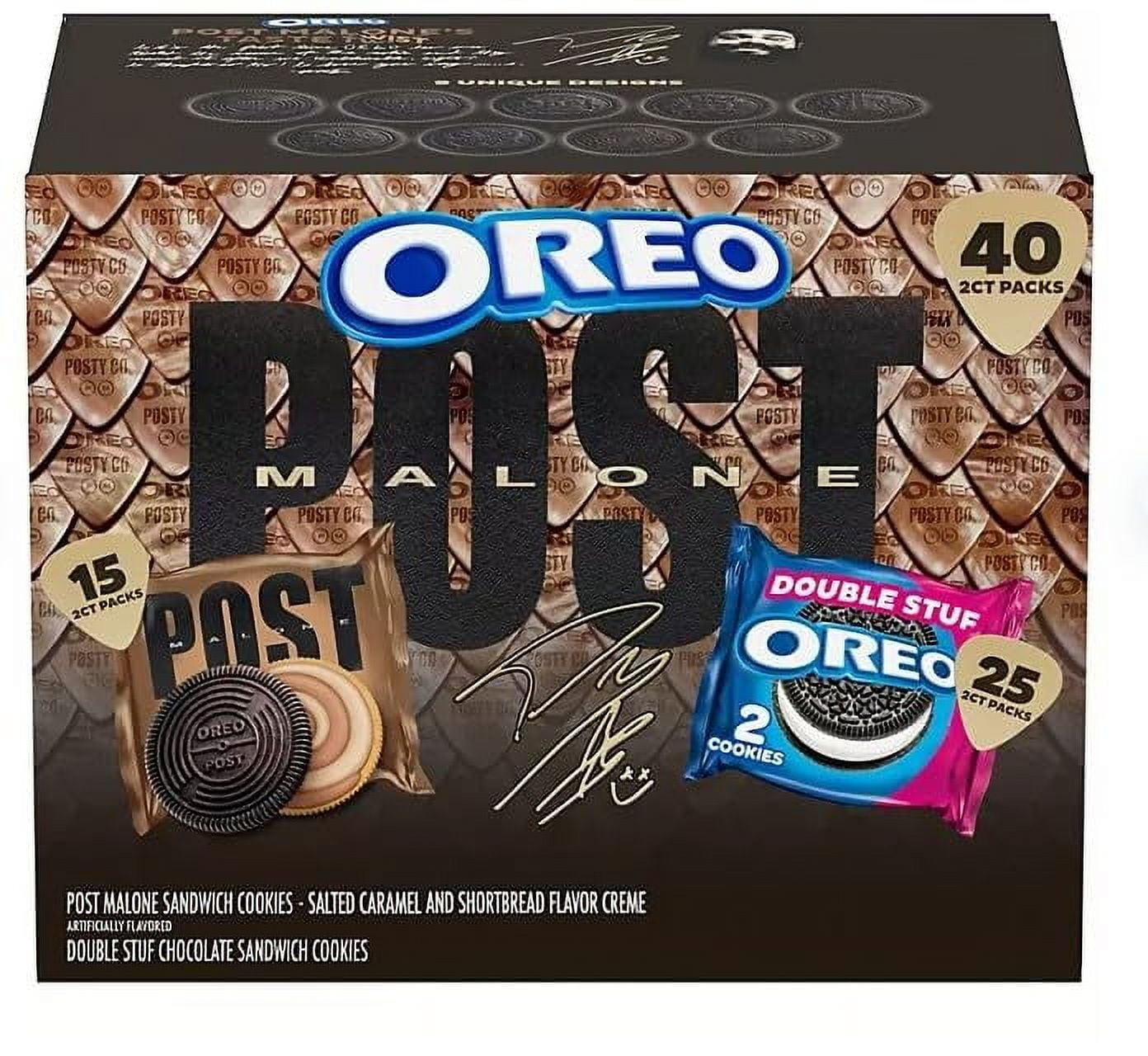 Pack of 2 - Oreo Post Malone Cookies Variety Pack - 40 Count - Walmart.com