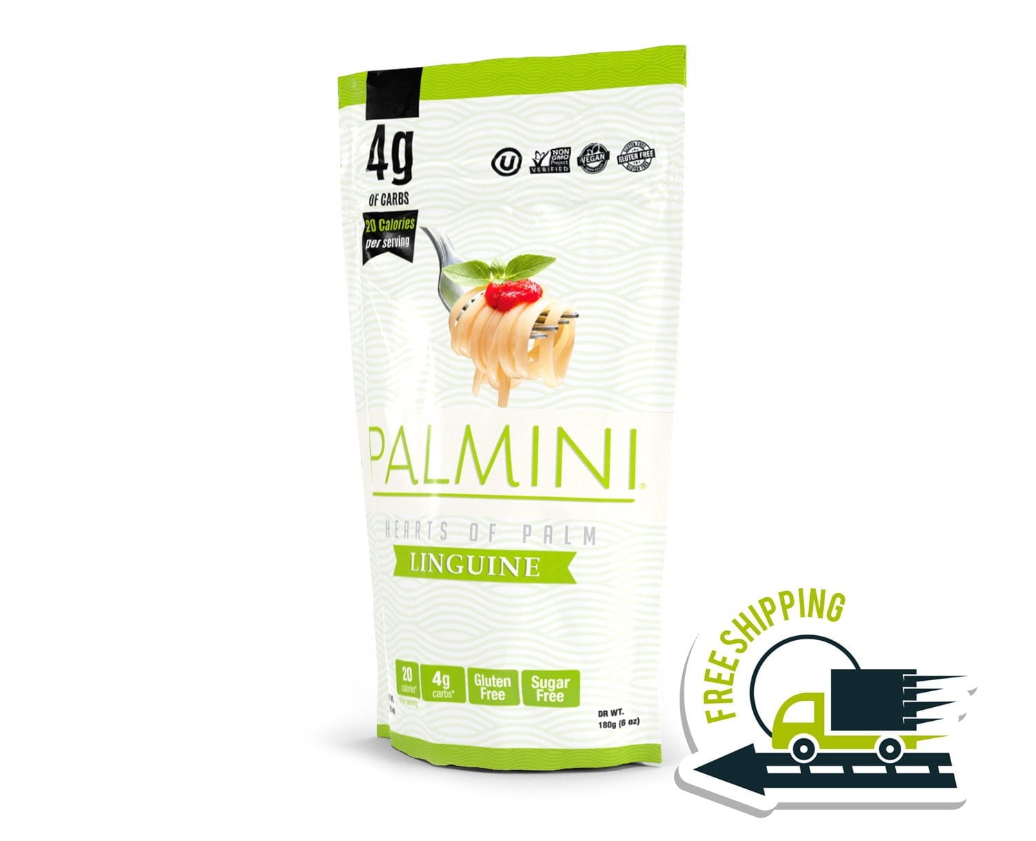 Pack of 2 Palmini Hearts of Palm-Linguine Pasta, 12 oz, Shelf-Stable ...