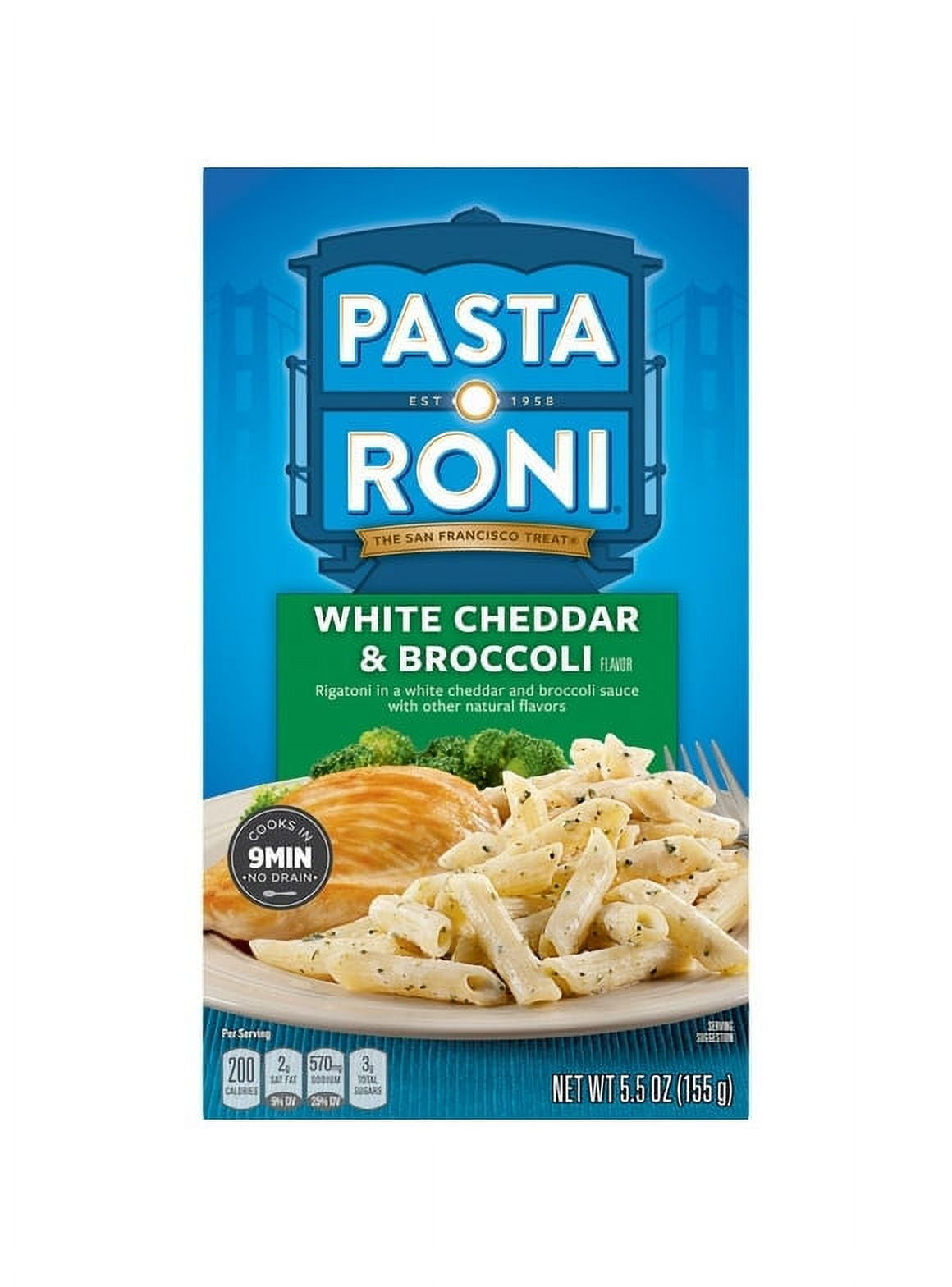 2 Pack Pasta Roni White Cheddar & Broccoli Flavor Pasta Mix, 5.5 oz Box ...