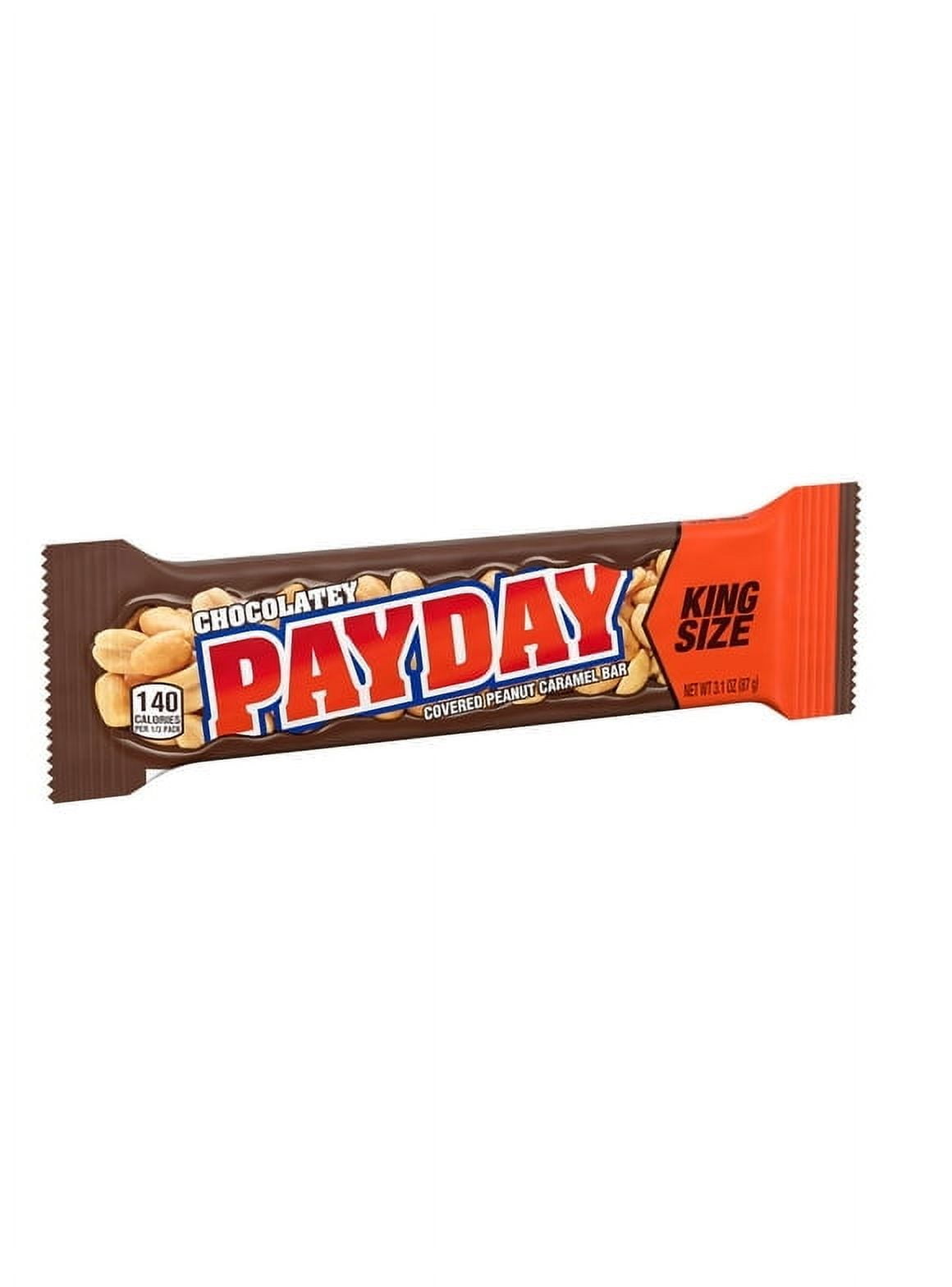 Pack of 2 Payday Chocolatey Peanut Caramel King Size Candy, Bar 3.1 oz ...