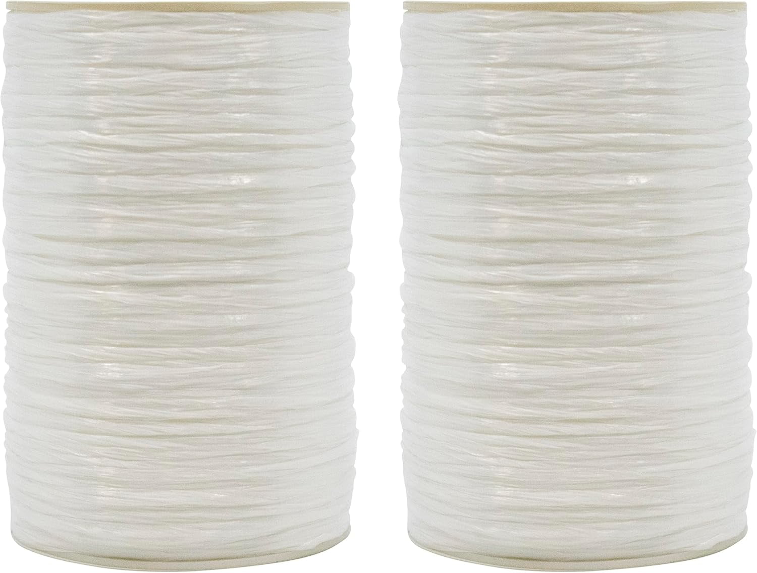 Pack of 2 Pearlized Raffia Ribbon Rolls 200 Yards for Kraft Packaging ...