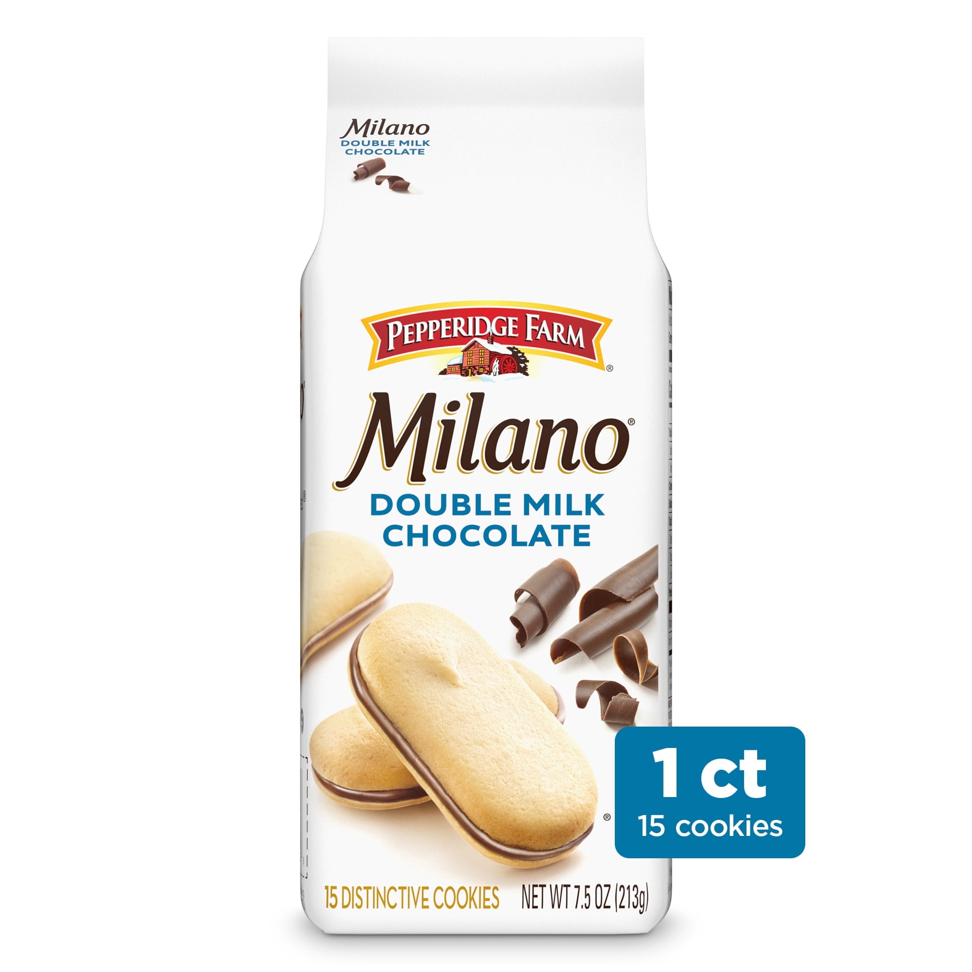 Pack of 2 Pepperidge Farm Milano Double Milk Chocolate Cookies, 7.5 oz ...