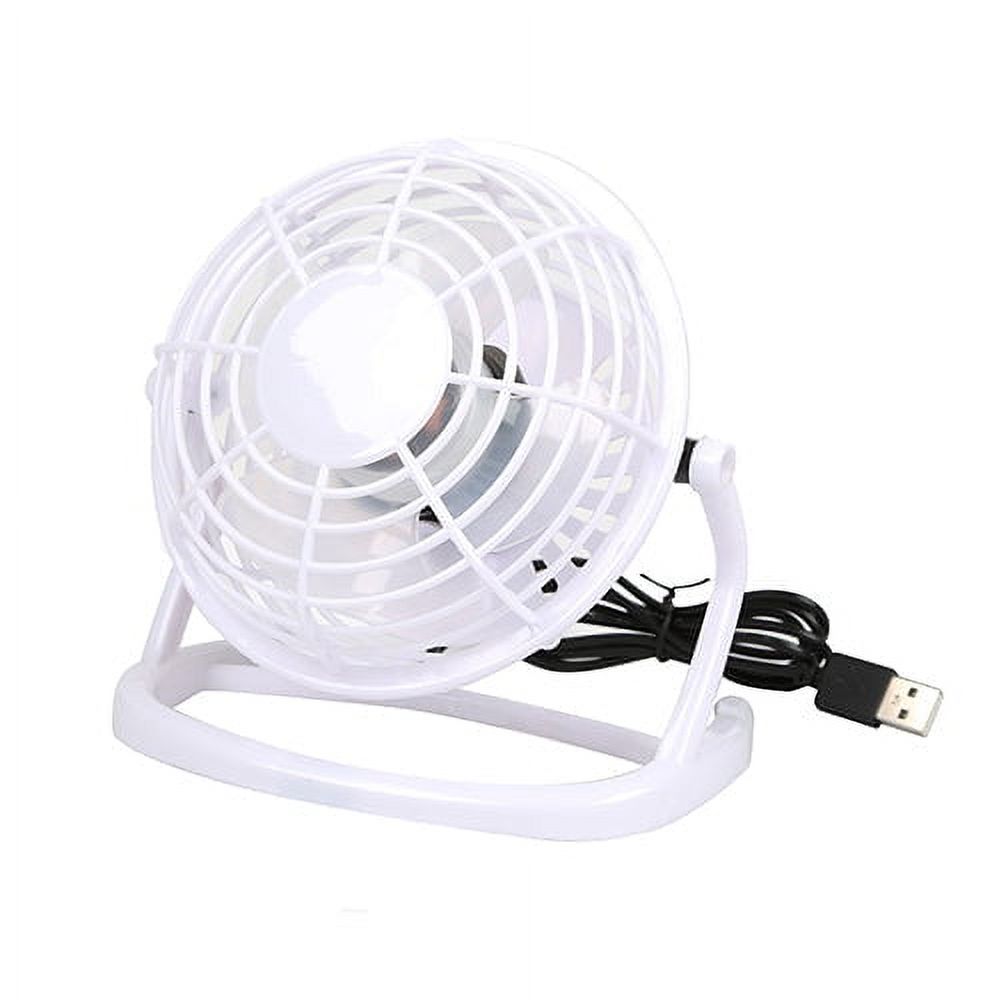 [Pack of 2] Personal USB Fan 360 Rotation Desk Table Cooling Fan Quiet ...