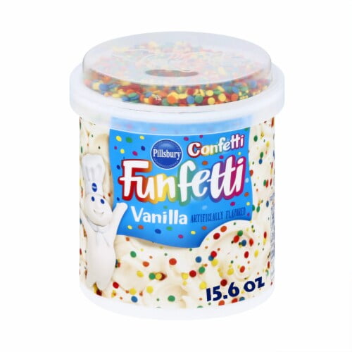 Pack of 2 - Pillsbury Funfetti Confetti Vanilla Frosting, 15.6 Oz Tub ...