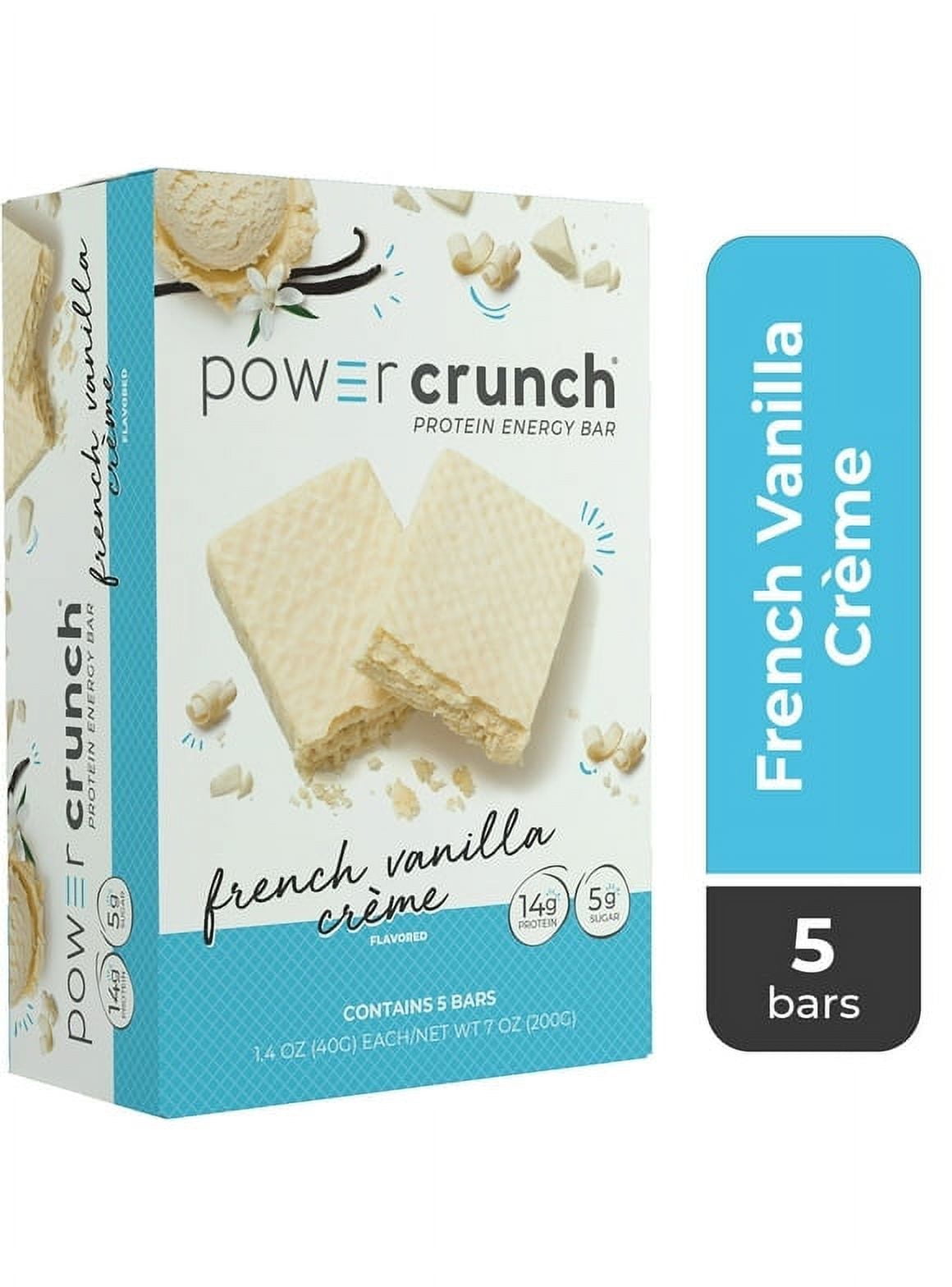 Pack of 2 Power Crunch Original Protein Energy Bars, French Vanilla ...