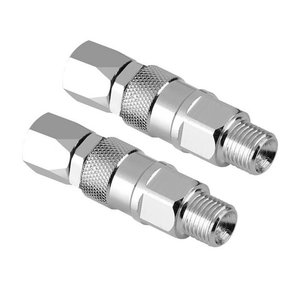 Pack of 2 Practical Stainless Steel Airless Sprayer Hose Swivels Joint ...