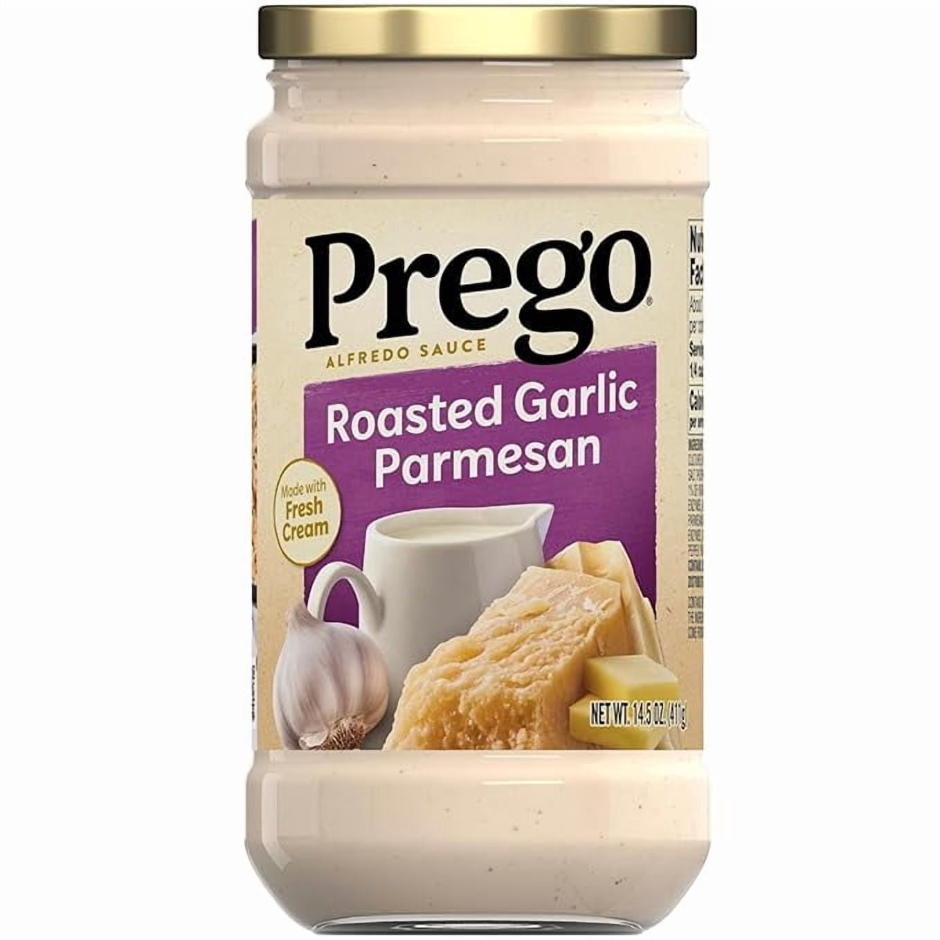 Pack of 2 Prego Alfredo Pasta Sauce with Roasted Garlic and Parmesan ...
