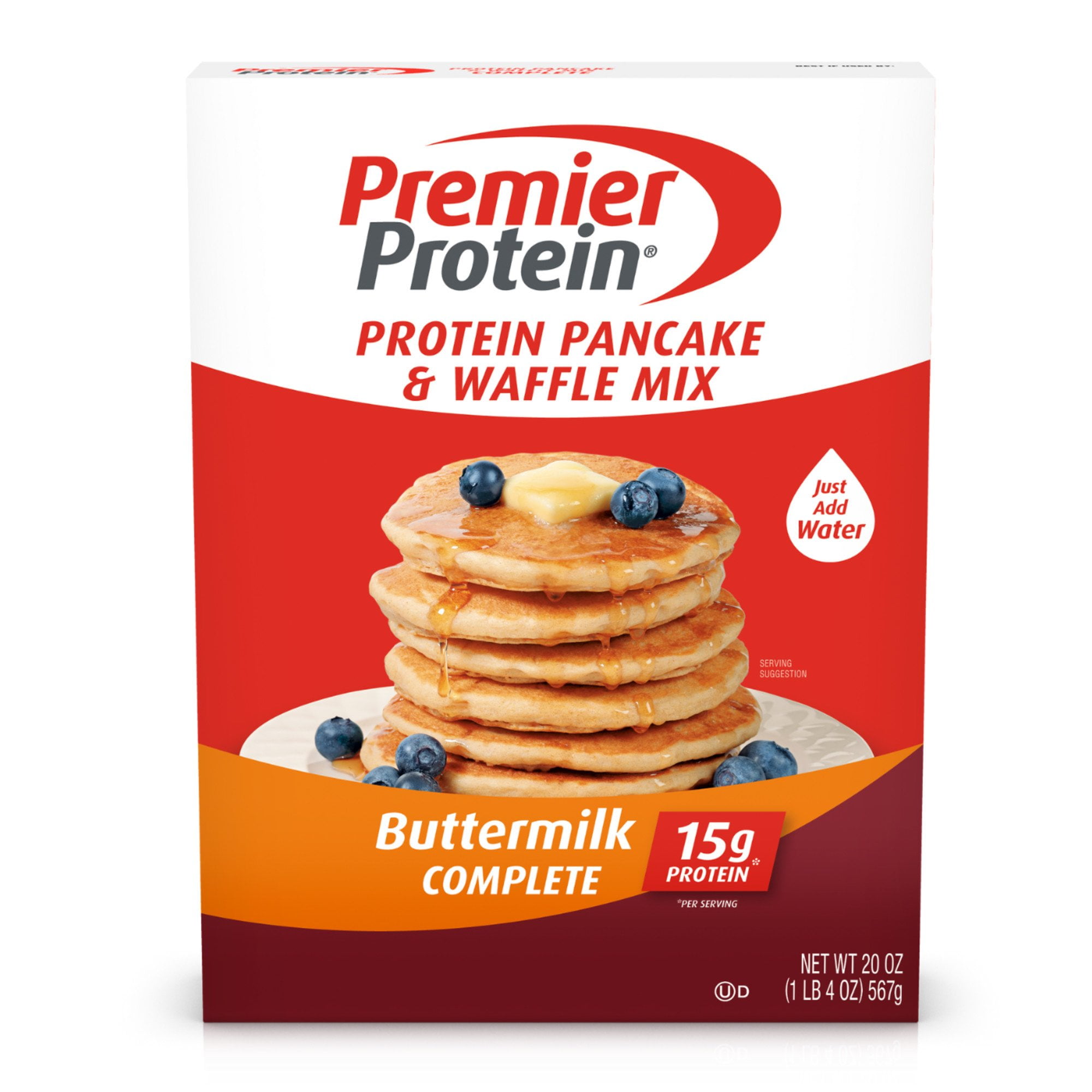 Pack of 2 Premier Protein 15g Protein Buttermilk Complete Pancake ...