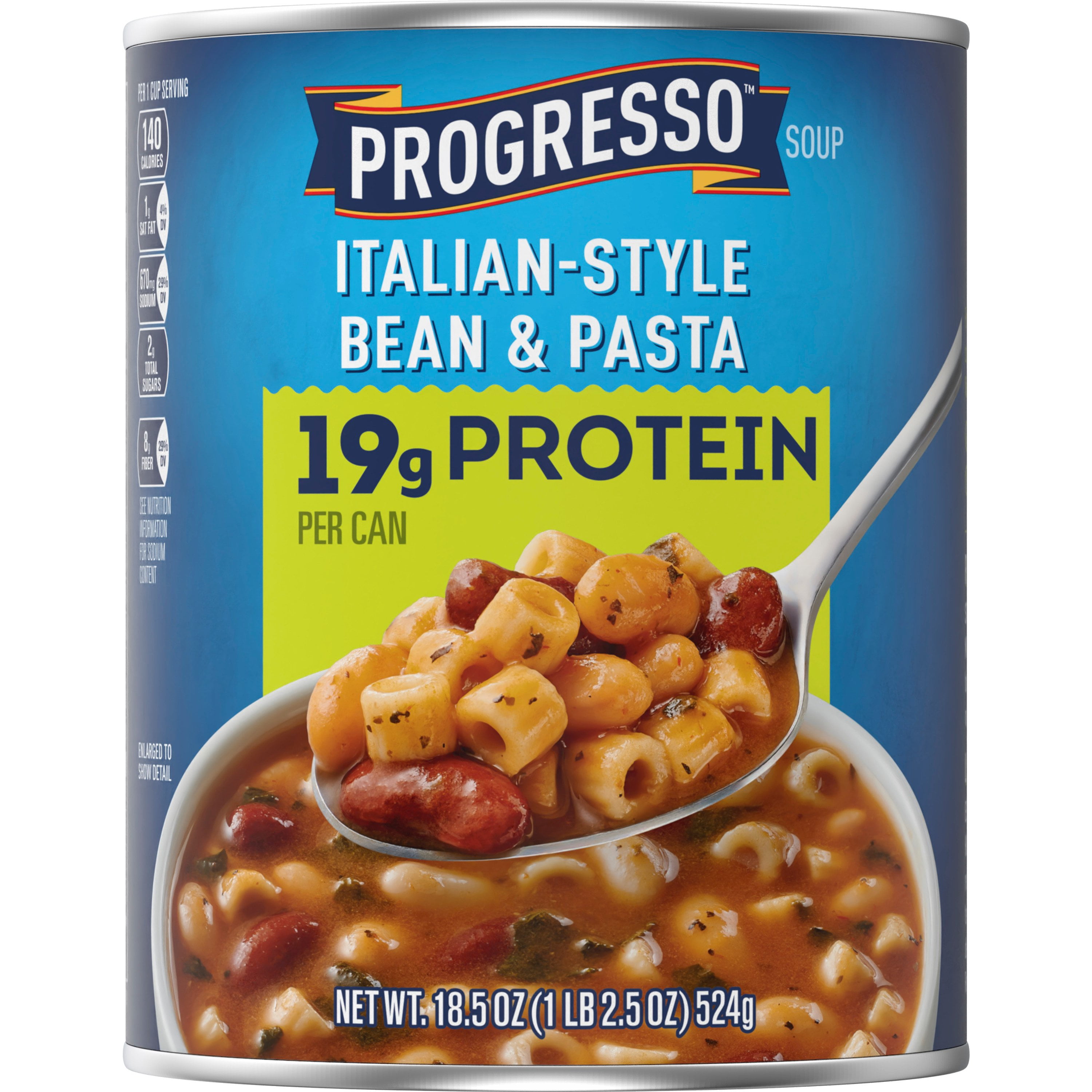 Pack of 2 Progresso Protein Italian Style Bean & Pasta Soup, 18.5 oz ...