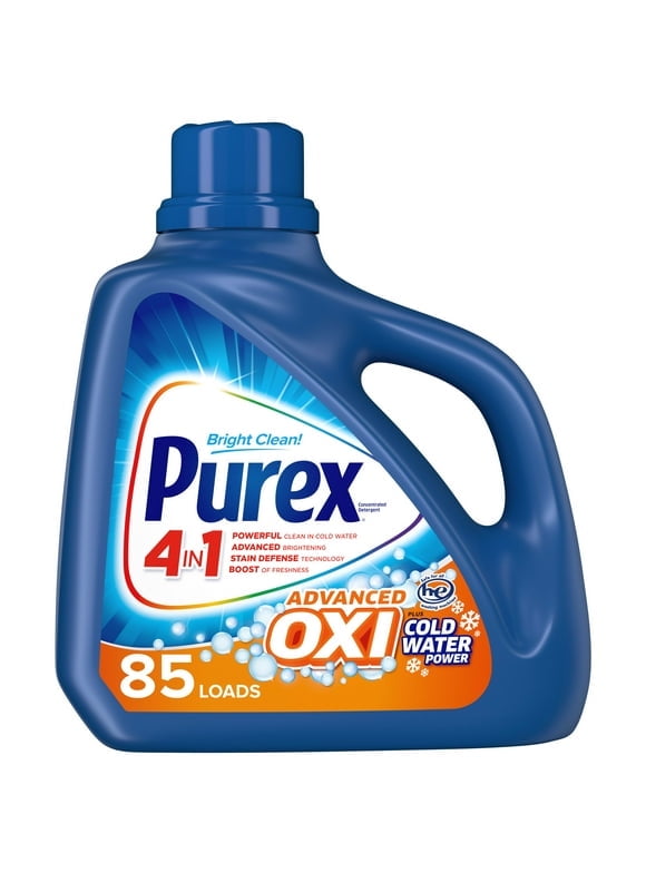 Pack of 2 Purex Liquid Laundry Detergent Plus OXI, Stain Defense ...
