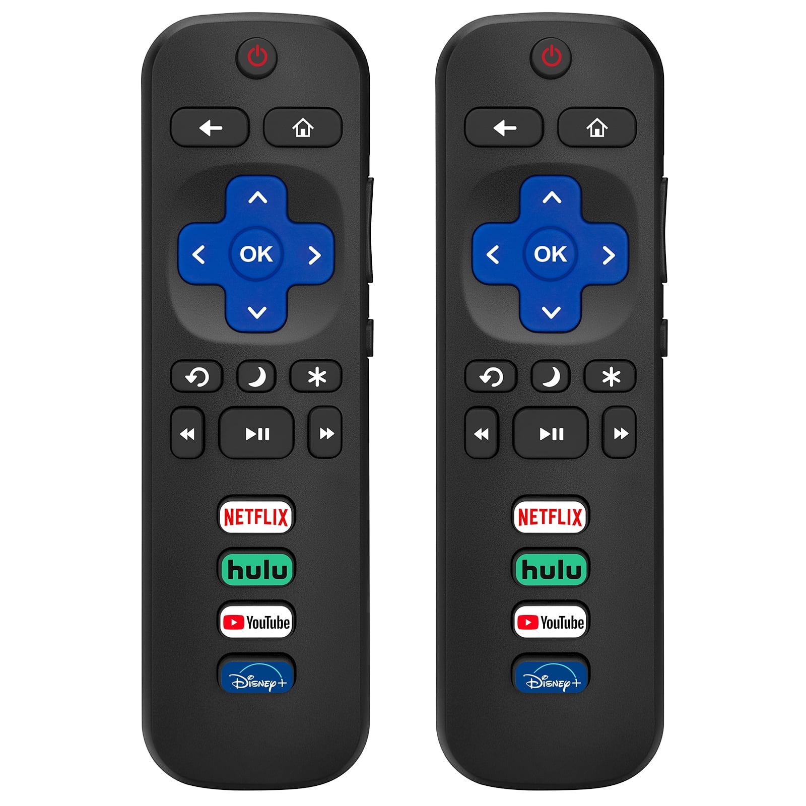 (Pack of 2) RC280 Remote Control for Various Roku Smart TVs - Walmart.com