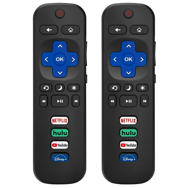 (Pack of 2) RC280 Remote Control for Various Roku Smart TVs - Walmart.com