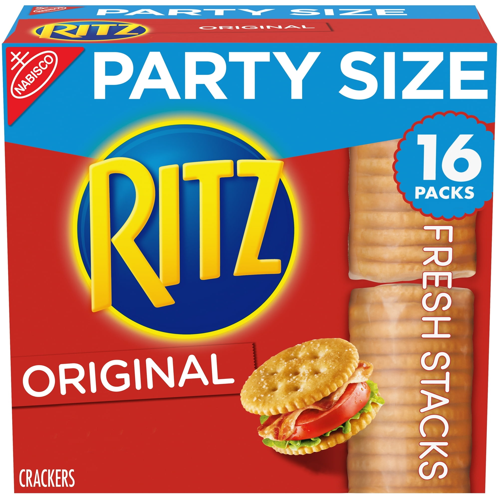 Pack of 2 RITZ Fresh Stacks Original Crackers, Party Size, 23.7 oz (16 ...