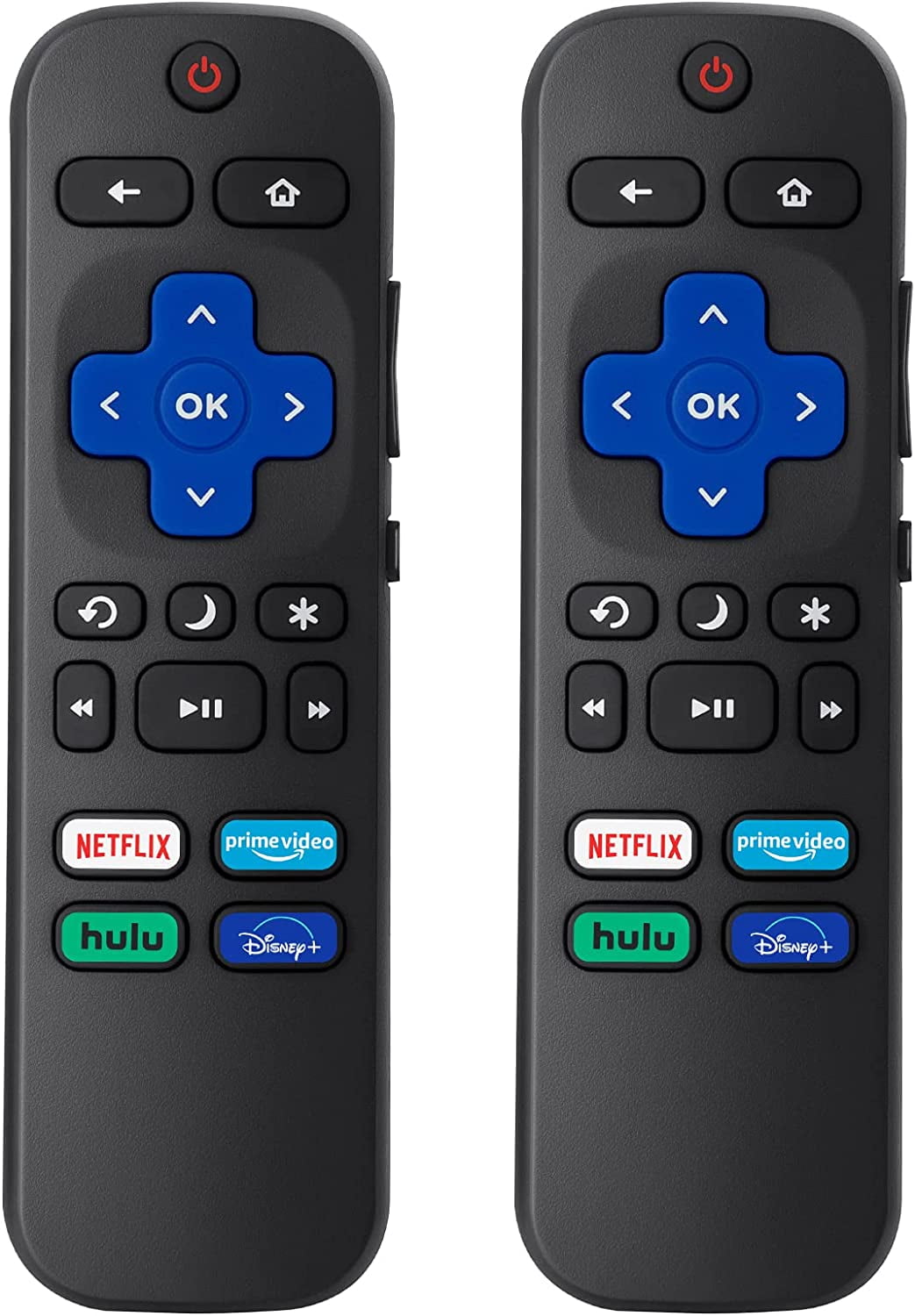 CXS Pack of 2 Replacement Remote Control for Roku TV, TCL, Hisense, Onn ...