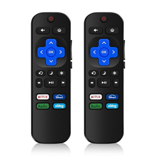 【Pack of 2】Replacement Remote Control for All Roku Series Smart TVs ...