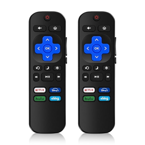 Tendodo Replacement Remote Control Pack of 2, for All Roku Smart TVs ...