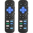 ( Pack of 2) Replacement Remote Control for All Roku Smart TVs, with 8 ...