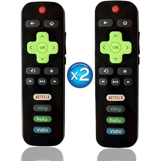 (Pack of 2) Replacement Universal Roku TV Remotes [Glow in The Dark ...