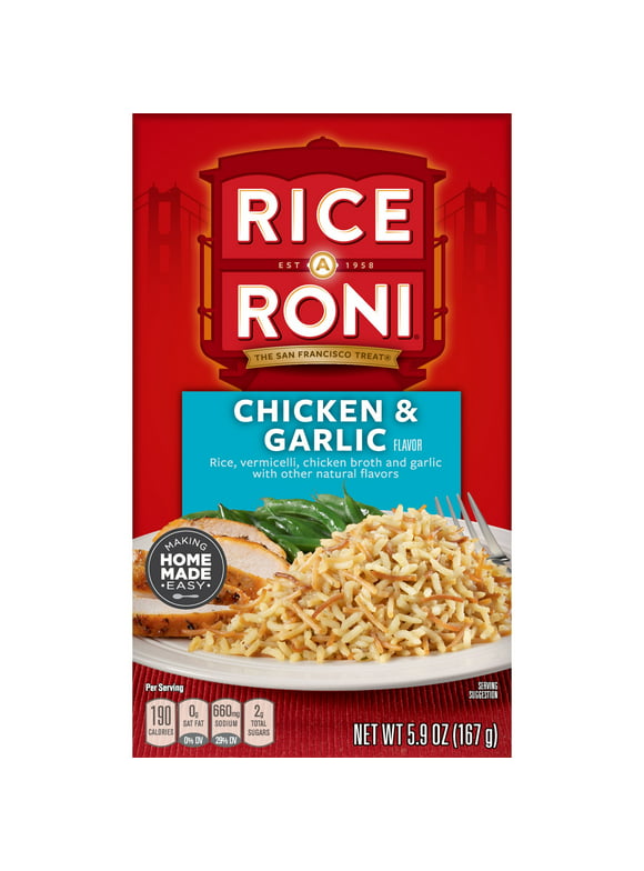 Pack of 2 Rice-A-Roni Chicken & Garlic Rice & Vermicelli Mix, 5.9 oz ...