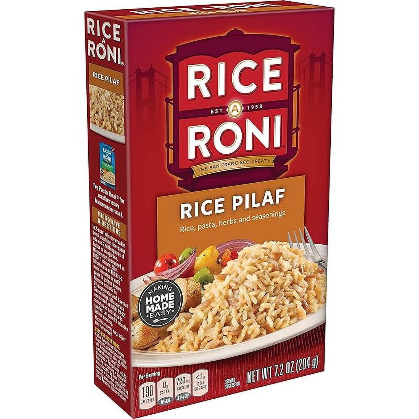 (Pack of 2) Rice-A-Roni, Rice Mix Pilaf, 7.2 Ounce - Walmart.com