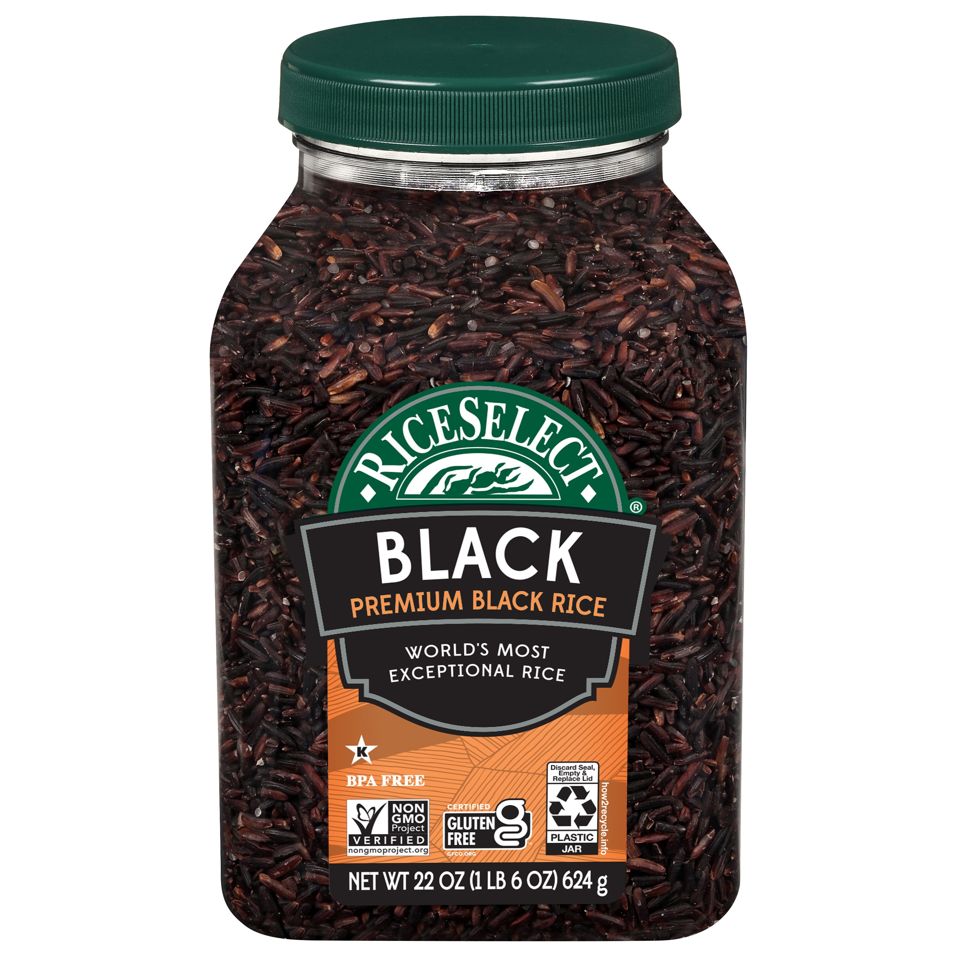 Pack of 2 RiceSelect Black Premium Rice, 22 oz (Package May Vary ...