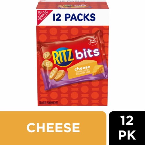 Pack of 2 - Ritz Bits Cheese Sandwich Crackers Multipack 12 ct / 1 oz ...