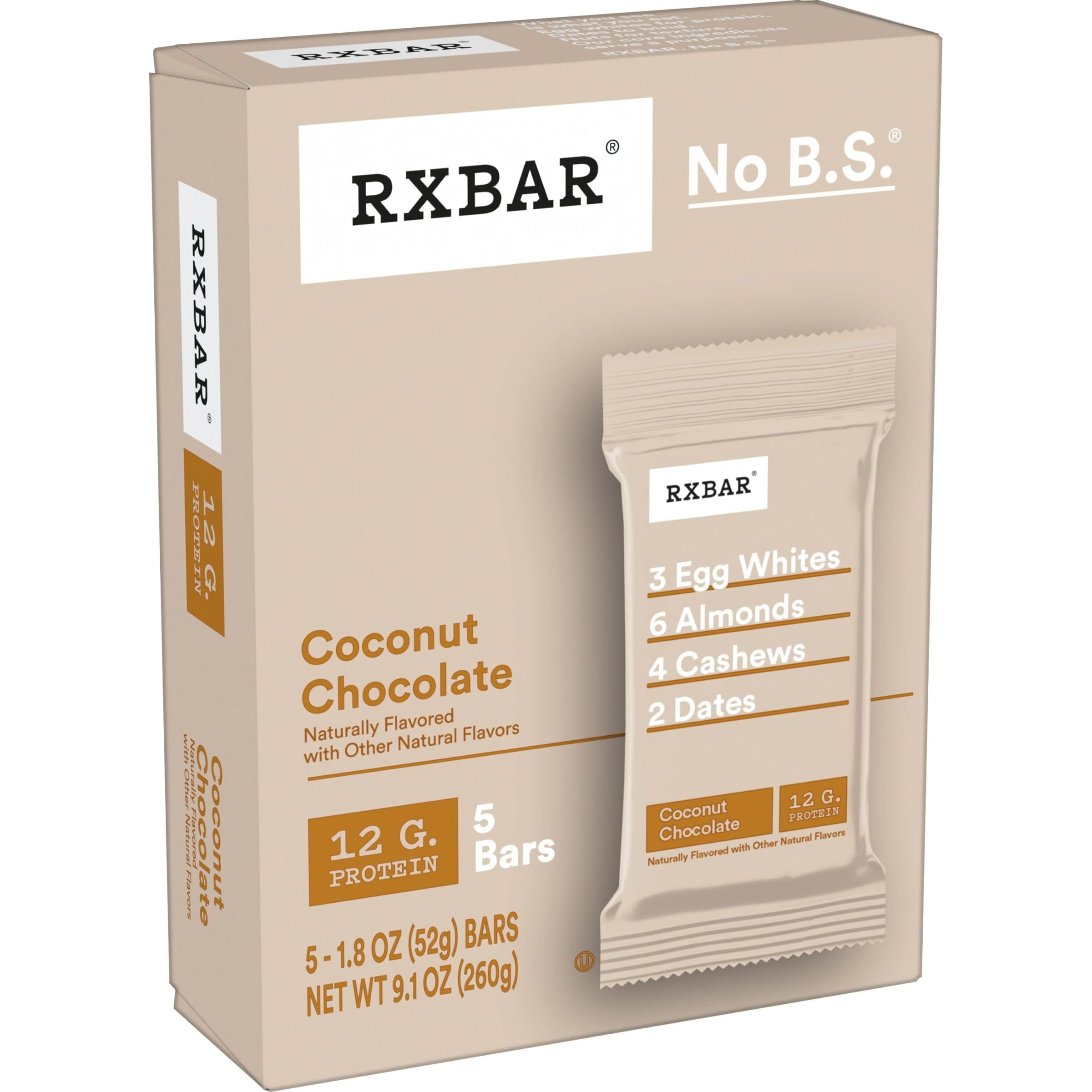Pack of 2 - Rxbar Protein Bars, 12G Protein, Gluten-Free, Snacks ...