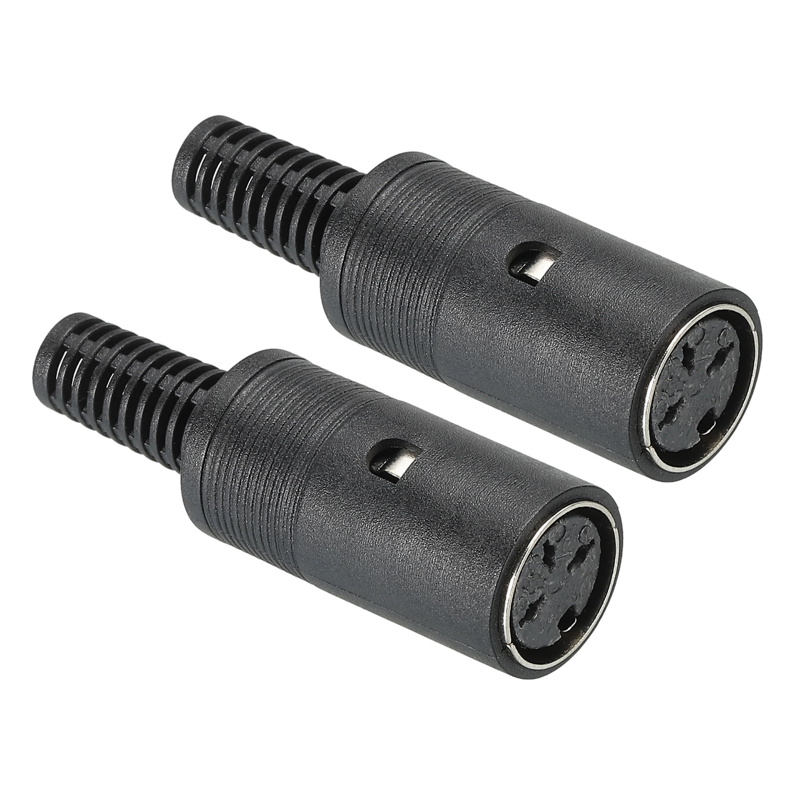 Pack of 2 S Video DIN Female Socket 3 Pin Signal Transmission - Walmart.com