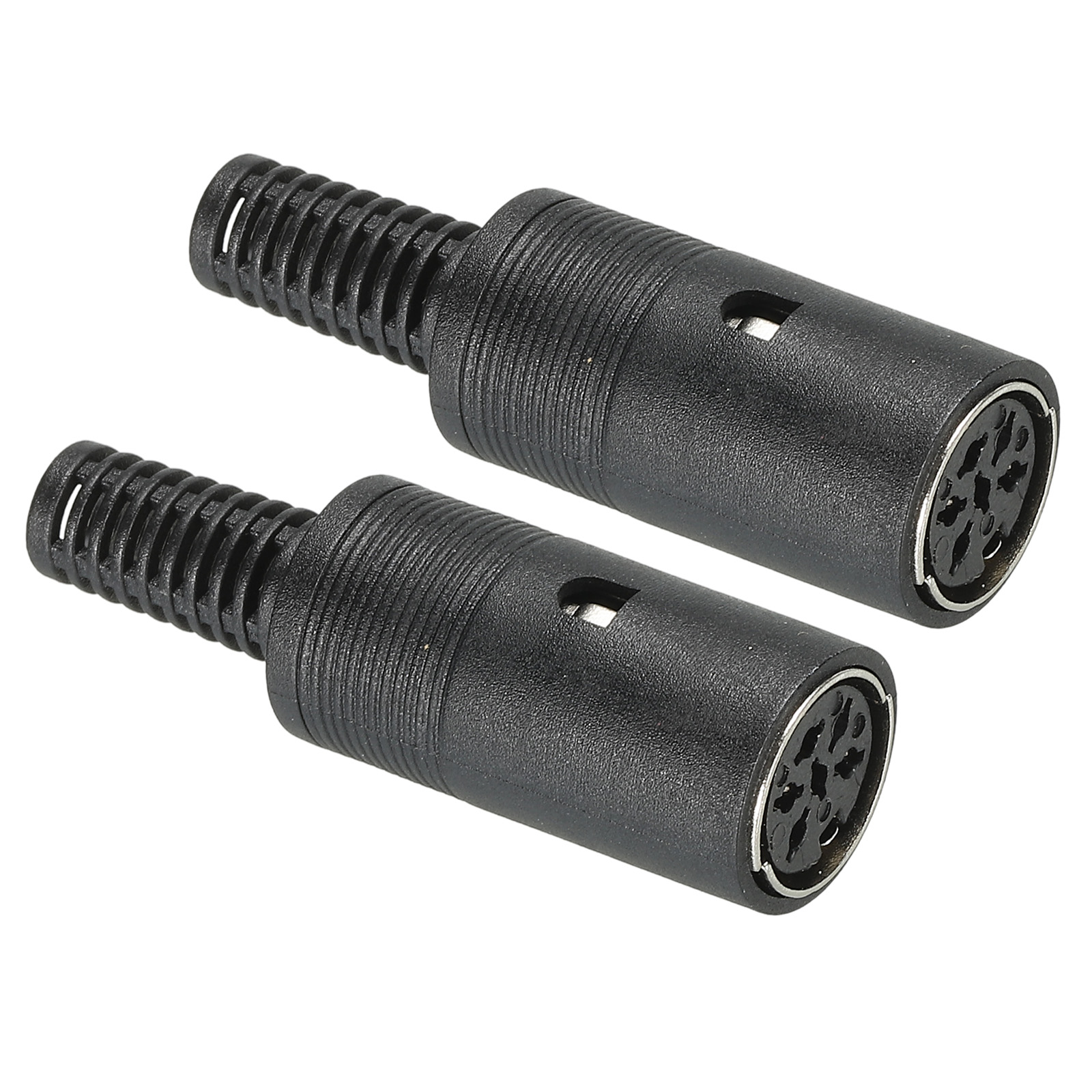 Pack of 2 S Video DIN Female Socket 6 Pin Signal Transmission - Walmart.com