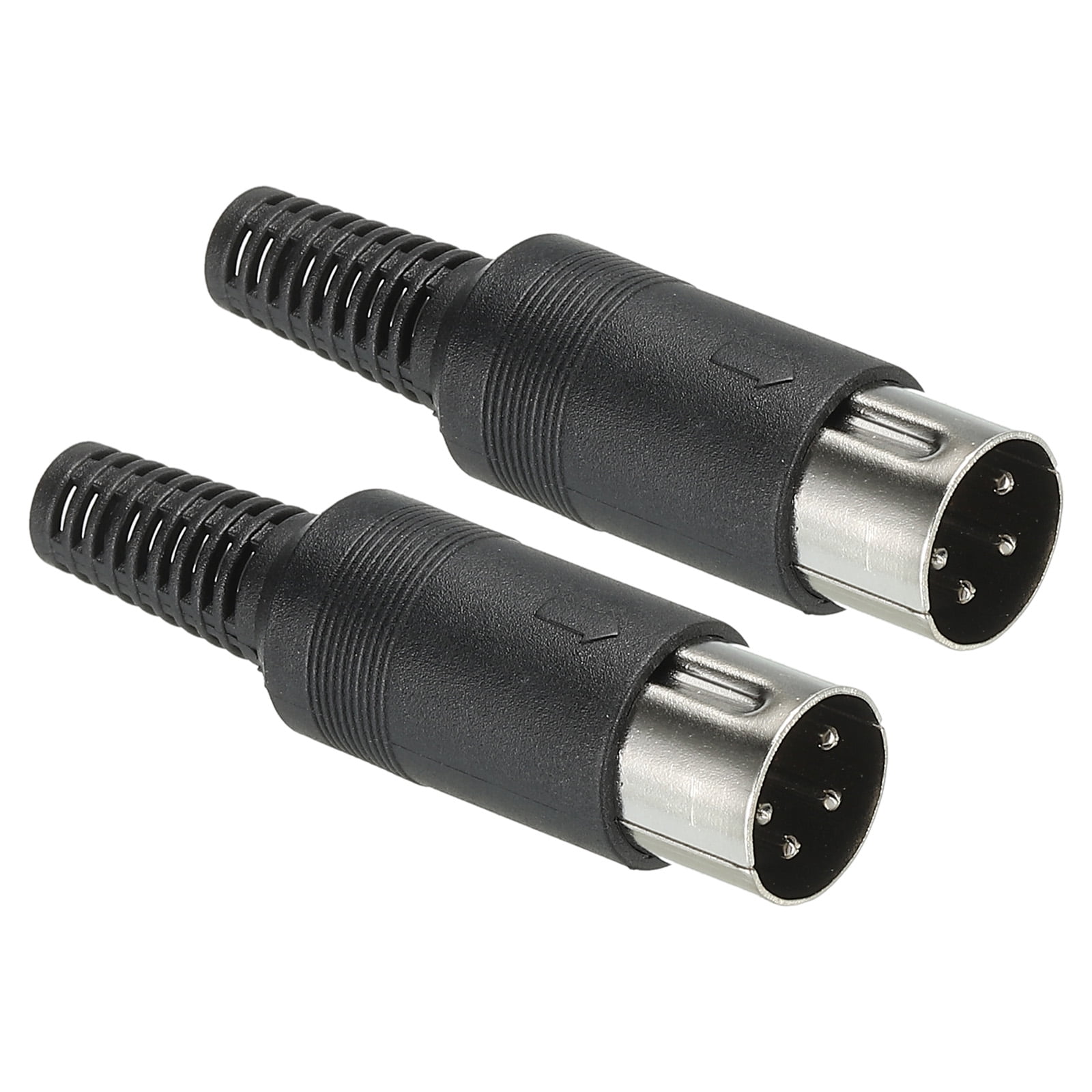 Pack of 2 S Video DIN Male Socket 4 Pin Signal Transmission - Walmart.com