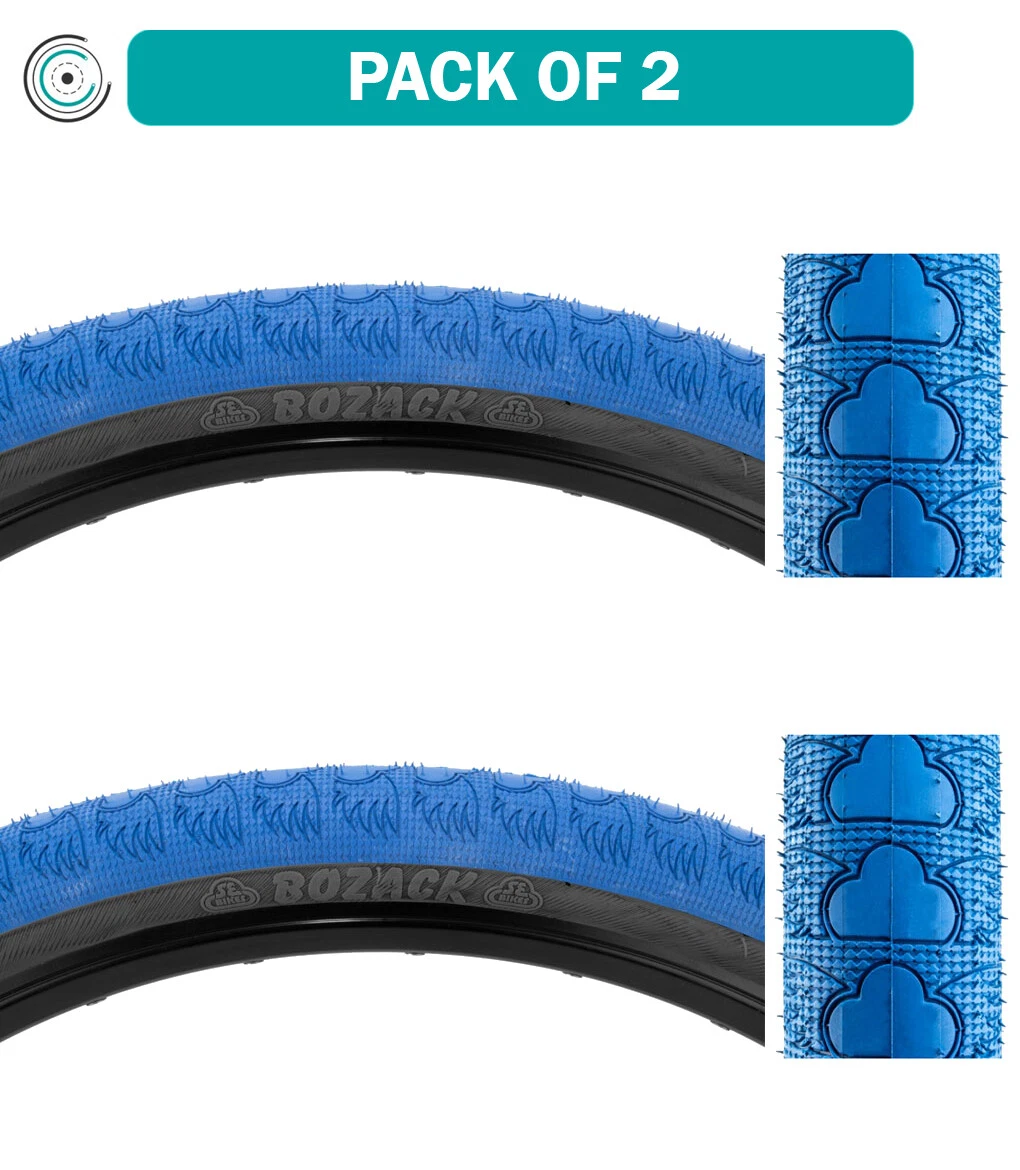 Pack of 2 SE Bikes Bozack 24 x 2.4 Clincher Wire TPI Blue/Black BMX ...