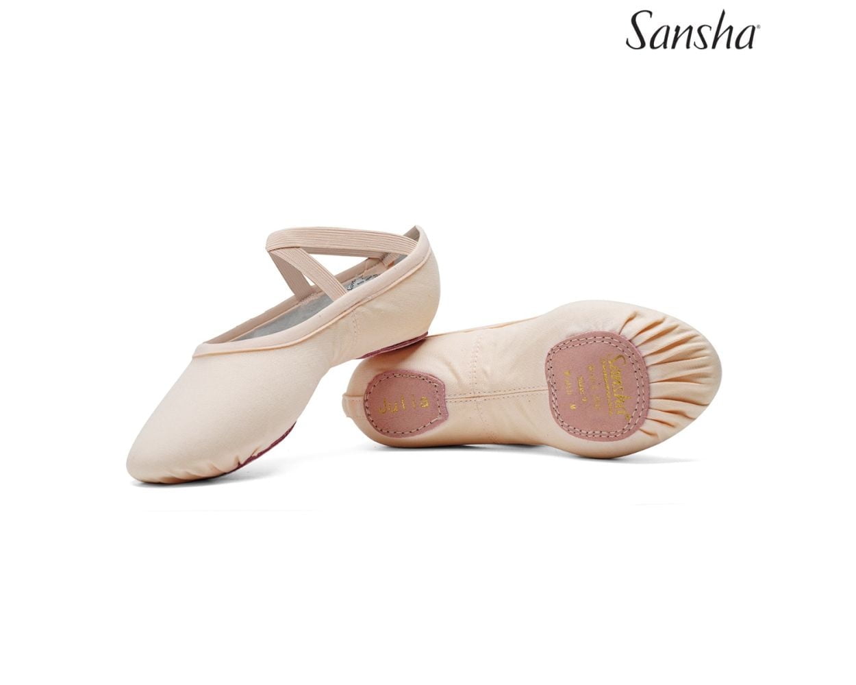 Pack of 2 Pairs – Sansha Soft Leather Ballet Shoes S25C “JULIA” – Split ...