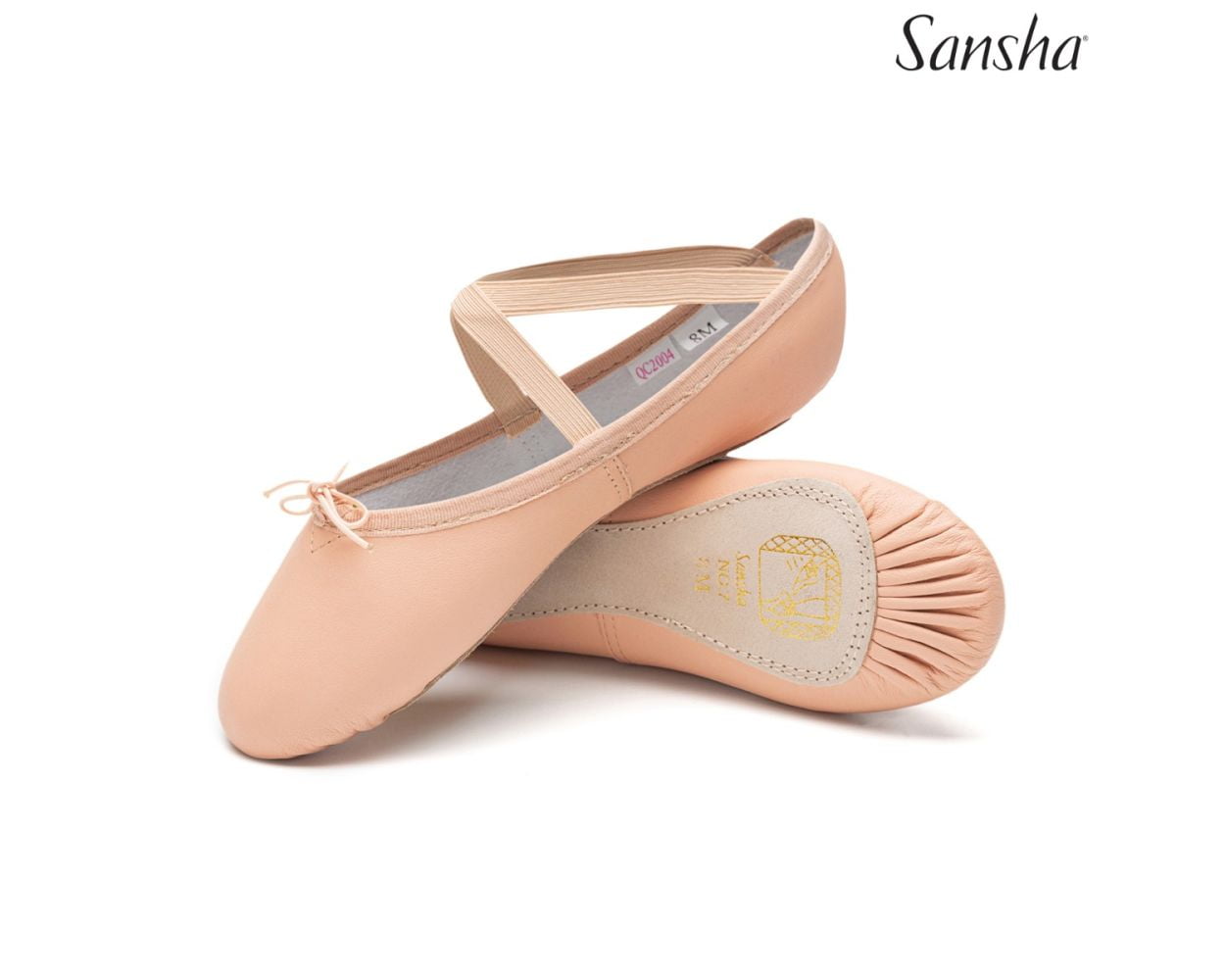 Pack of 2 Sansha soft ballet shoes S7Lc lea sole Black 19 M NIJINSKY ...