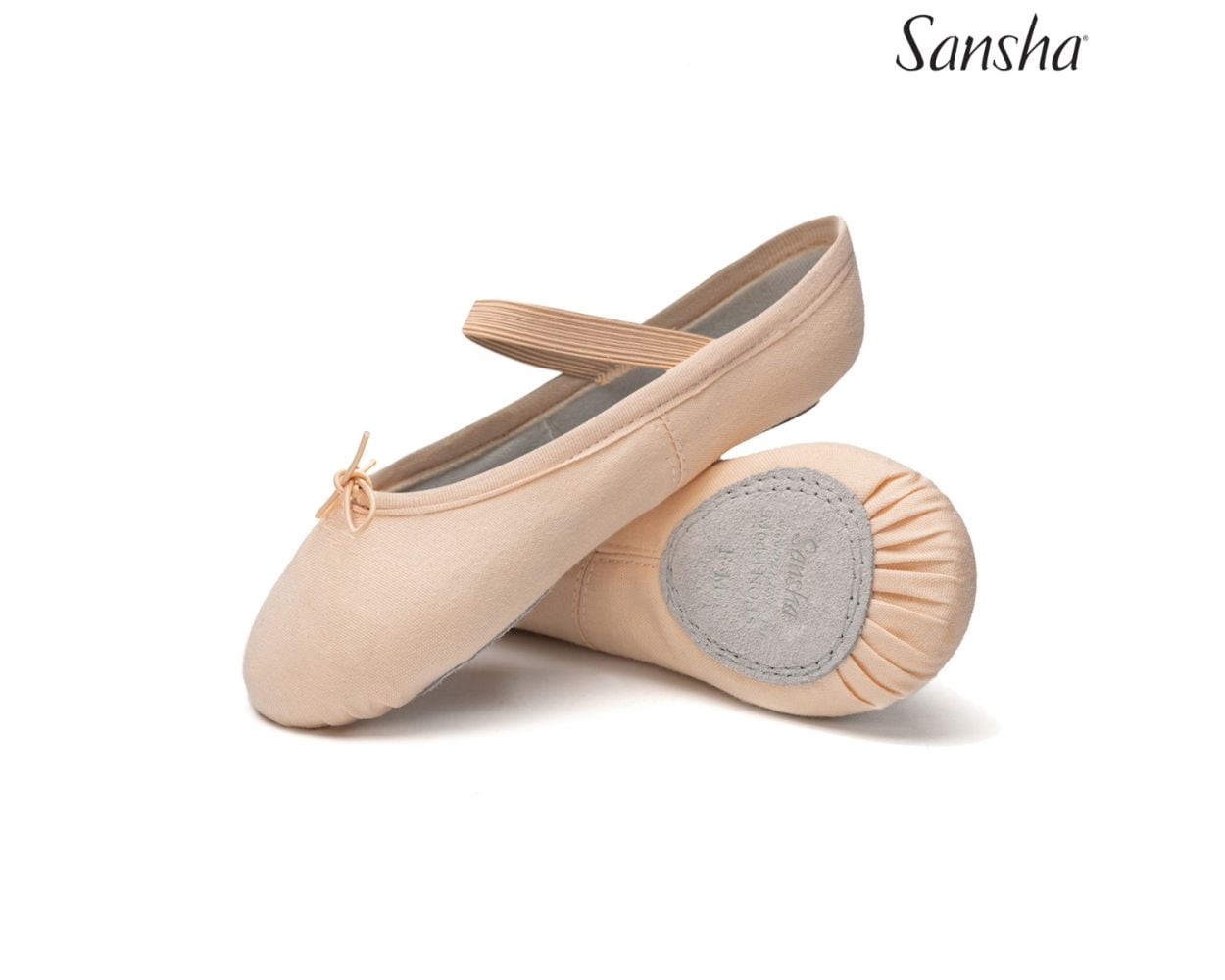 Pack of 2 Sansha soft ballet shoes youth S15c lea sole White I M STAR ...
