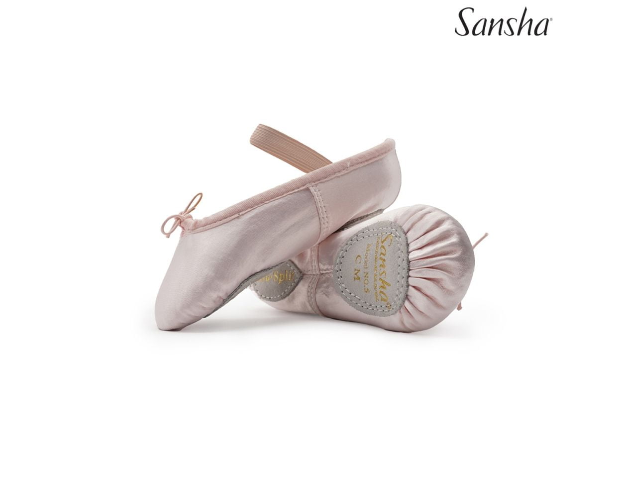 Pack of 2 Sansha soft ballet shoes youth S5s lea sole Peach B W TUTU-SPLIT - Walmart.com