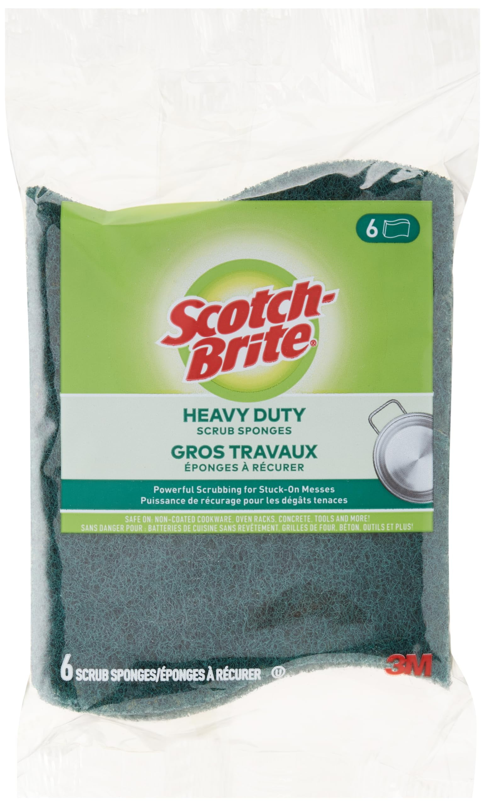 Pack of 2 - Scotch-Brite??? Heavy-Duty Scrub Sponge Packaging May Vary ...