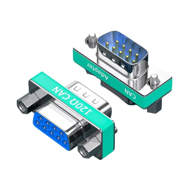 Pack of 2 Slim DB9 Serial Port Adapters 120Ω Male/Female Connectors for ...